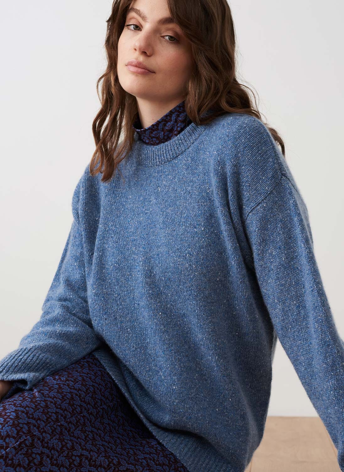 Delft Cashmere Donegal Jumper | Women's Jumpers | Brora