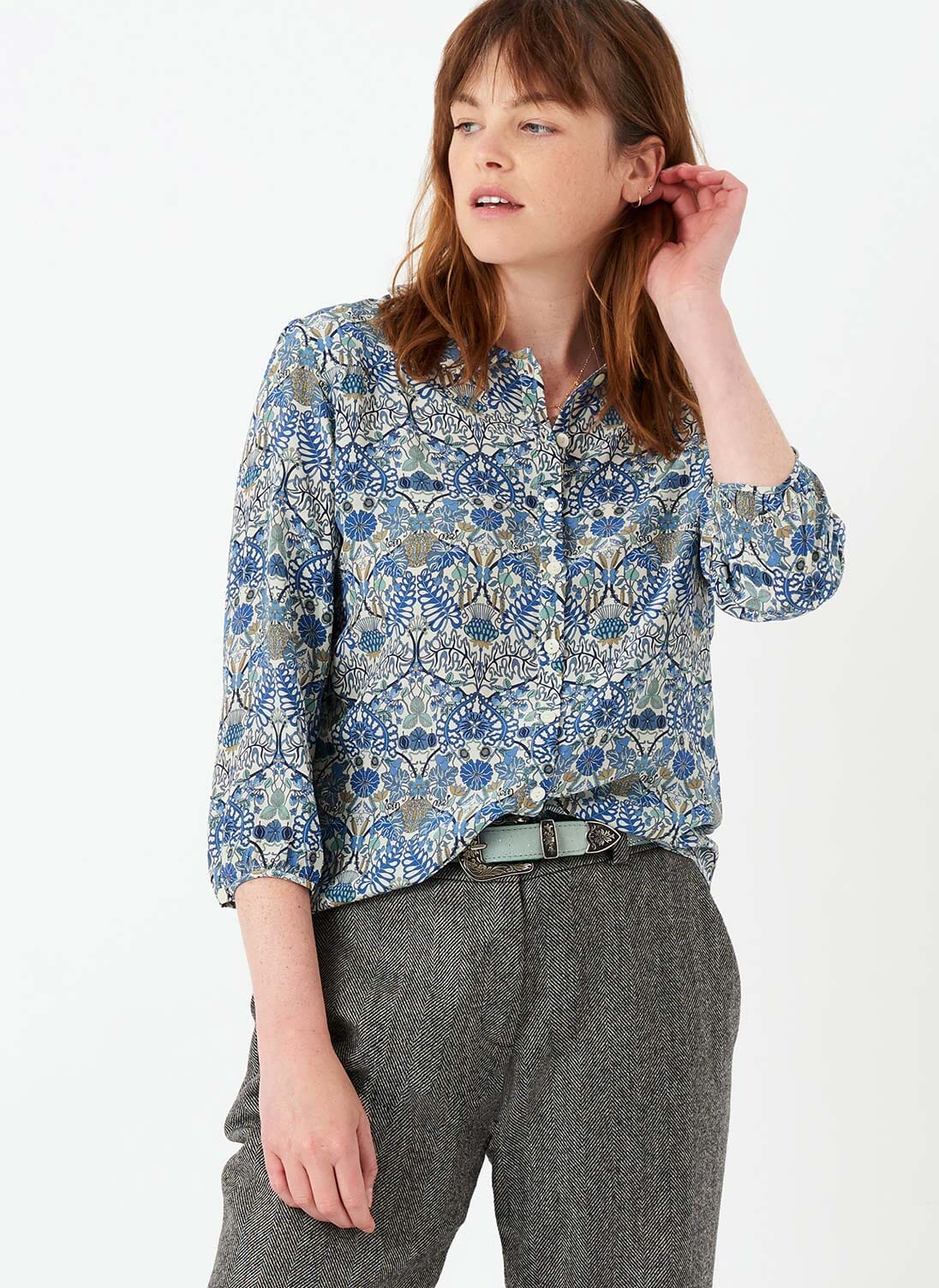 Lapis Botanical Liberty Print Shirt | Women's Blouses | Brora