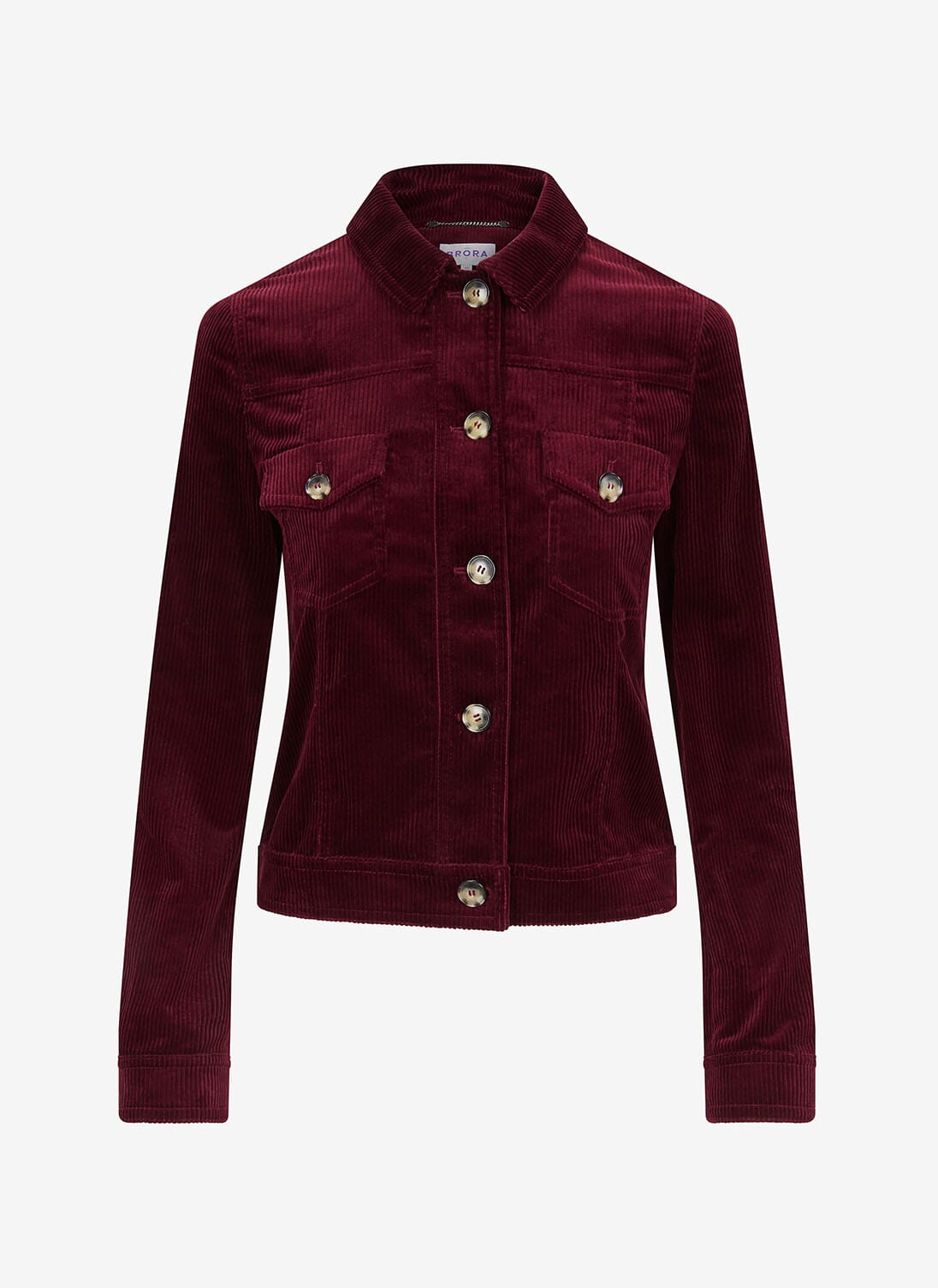 Claret Corduroy Utility Jacket | Women's Coats | Brora UK