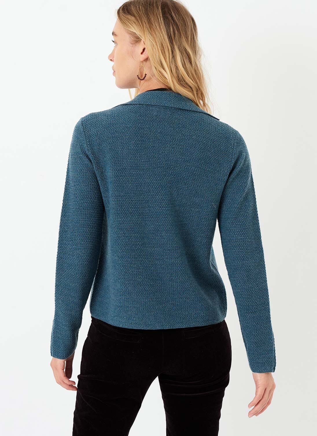 Verdigris Merino Biker Jacket | Women's Cardigans | Brora