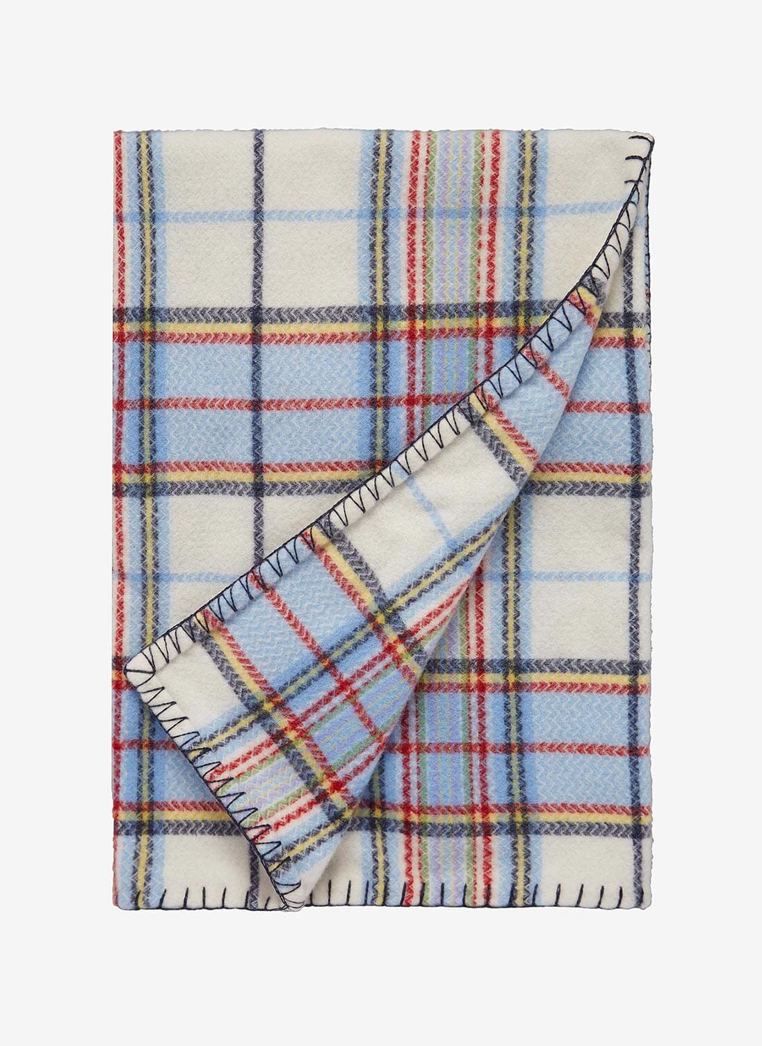 Welsh Check Lambswool Baby Blanket | Brora