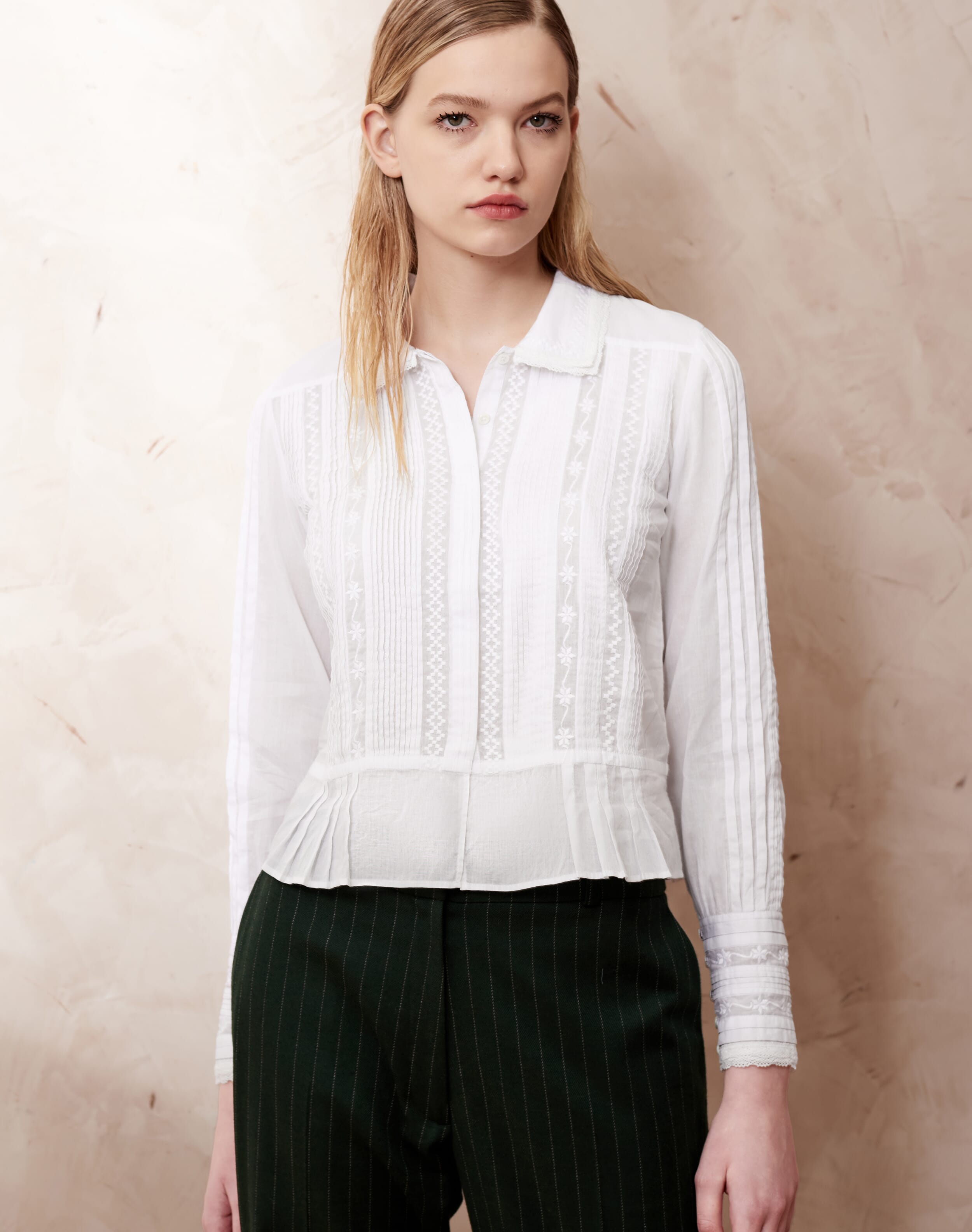 White Organic Cotton Shirt | Women's Shirts | Skye by Brora