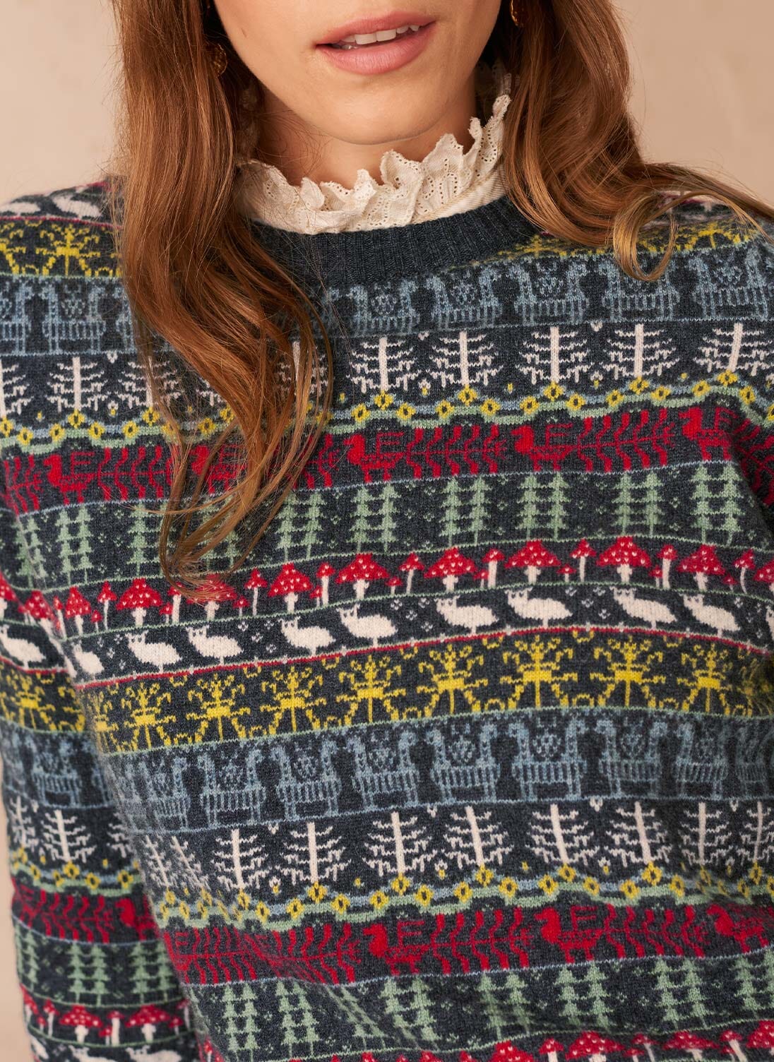 Cashmere Folk Fair Isle Jumper | Brora x Alexandra Tolstoy