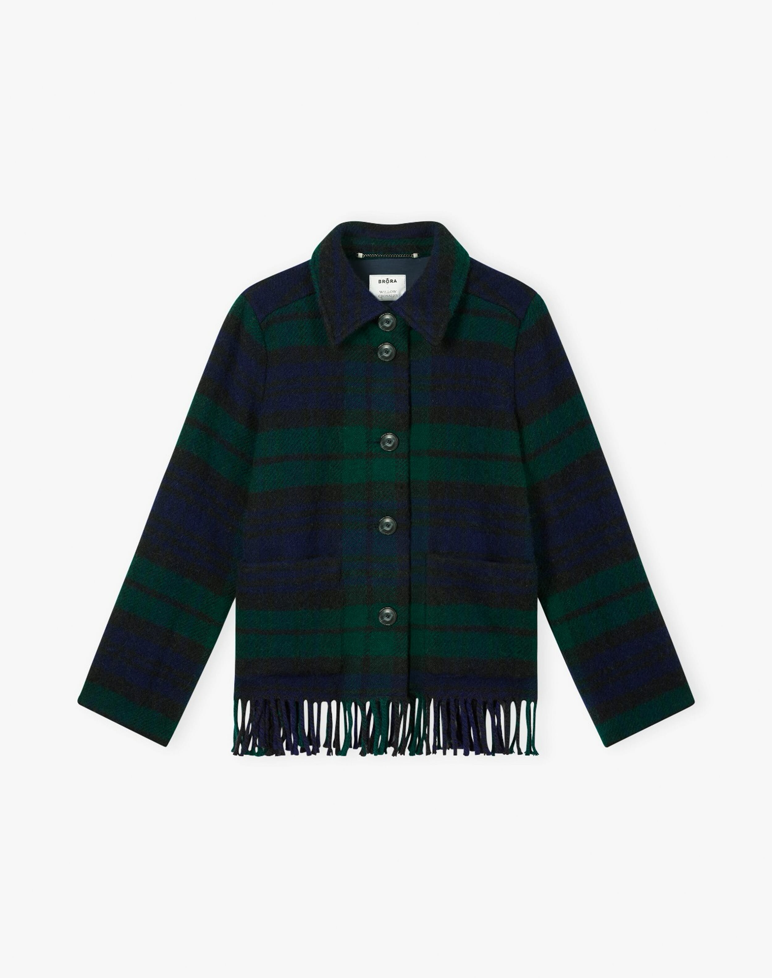 Wool Blanket Jacket in Blackwatch | Women's Jackets | Brora UK