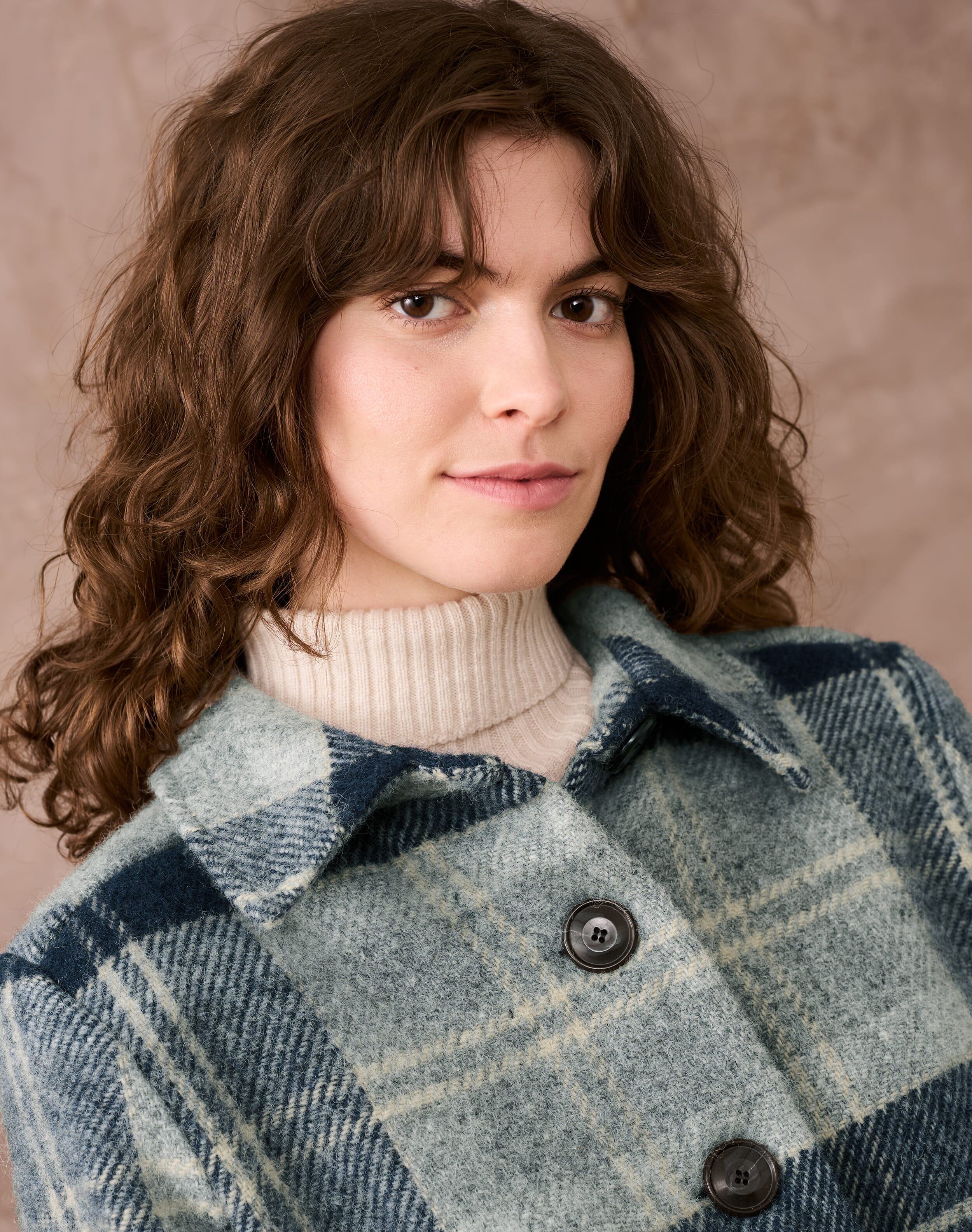 Wool Blanket Jacket in Storm | Women's Jackets | Brora UK