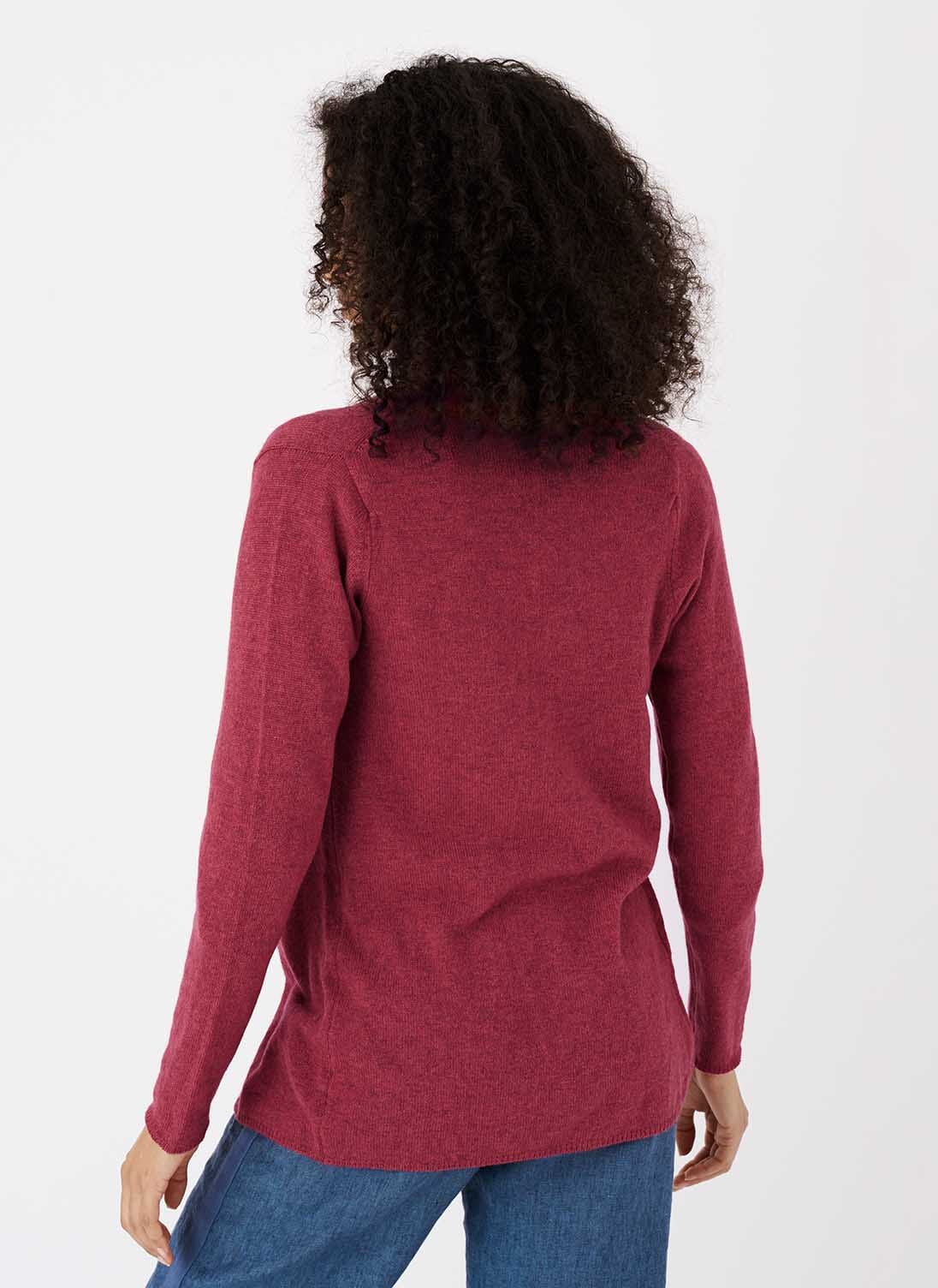 Pomegranate Women's Cashmere Gauzy Shawl Cardigan | Brora UK