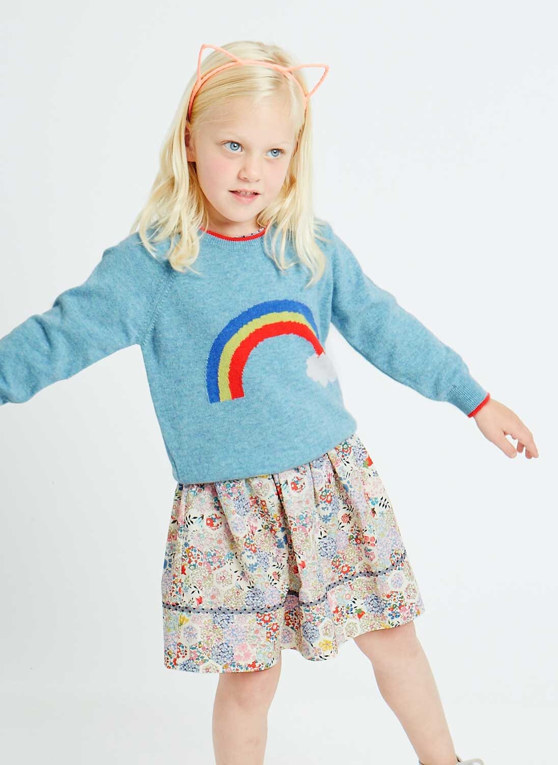 Cashmere Rainbow Jumper | Brora.co.uk
