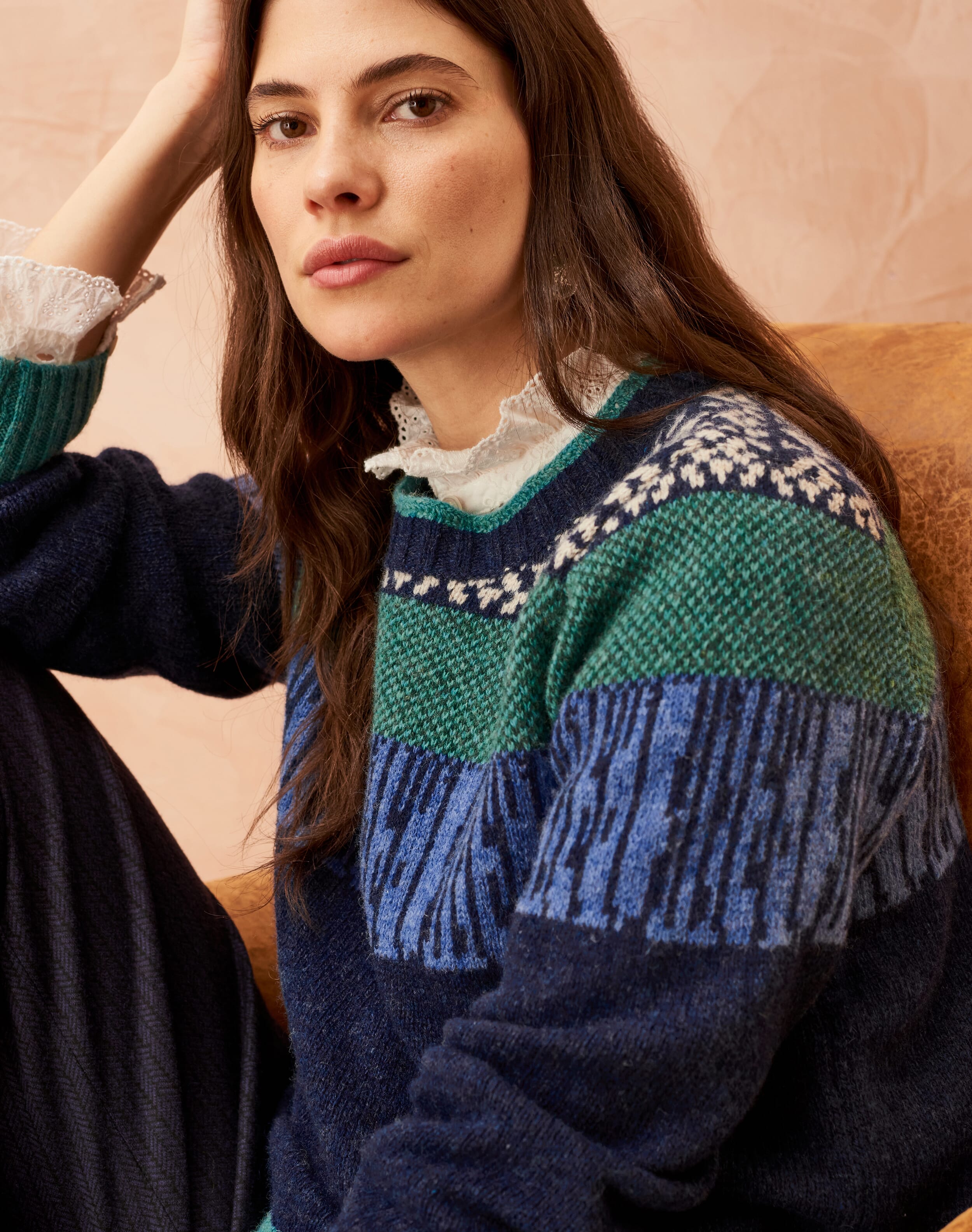 Indigo CFW Jumper | Women's Jumpers | Brora Fashion