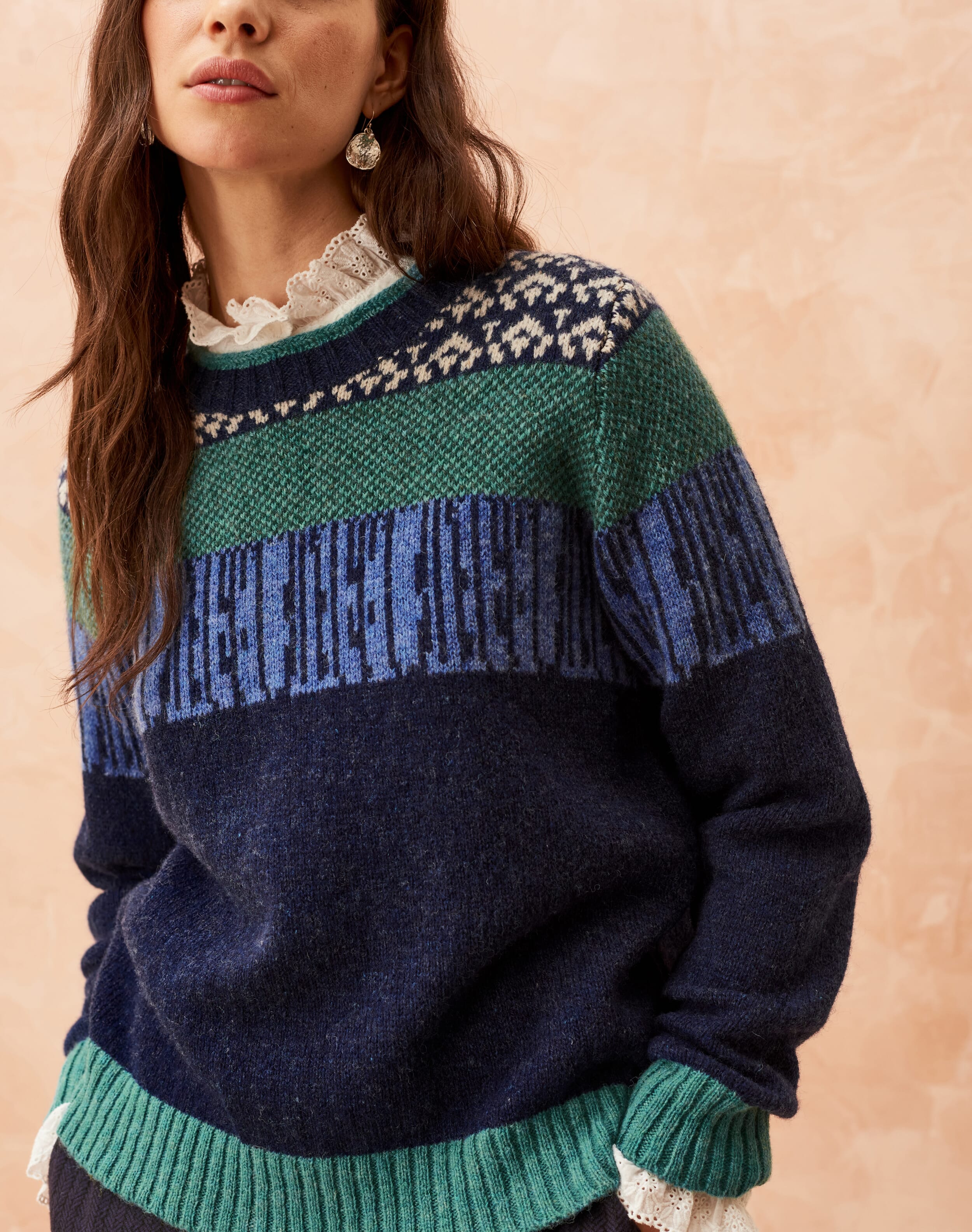 Indigo CFW Jumper | Women's Jumpers | Brora Fashion
