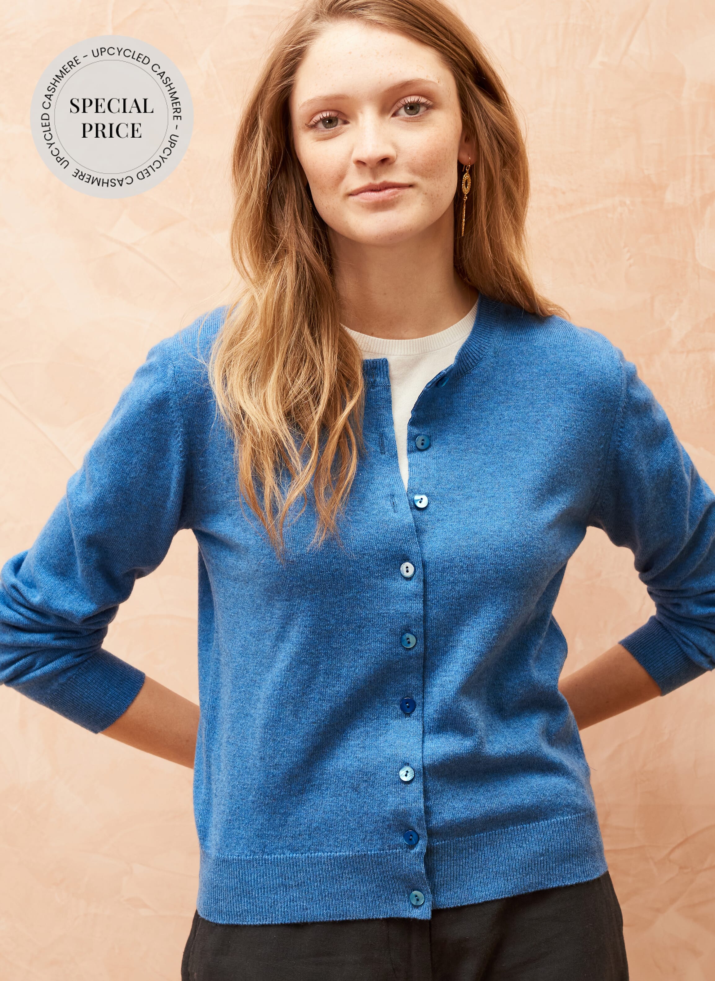 Lapis Women's Cashmere Modern Classic Cardigan | Brora UK