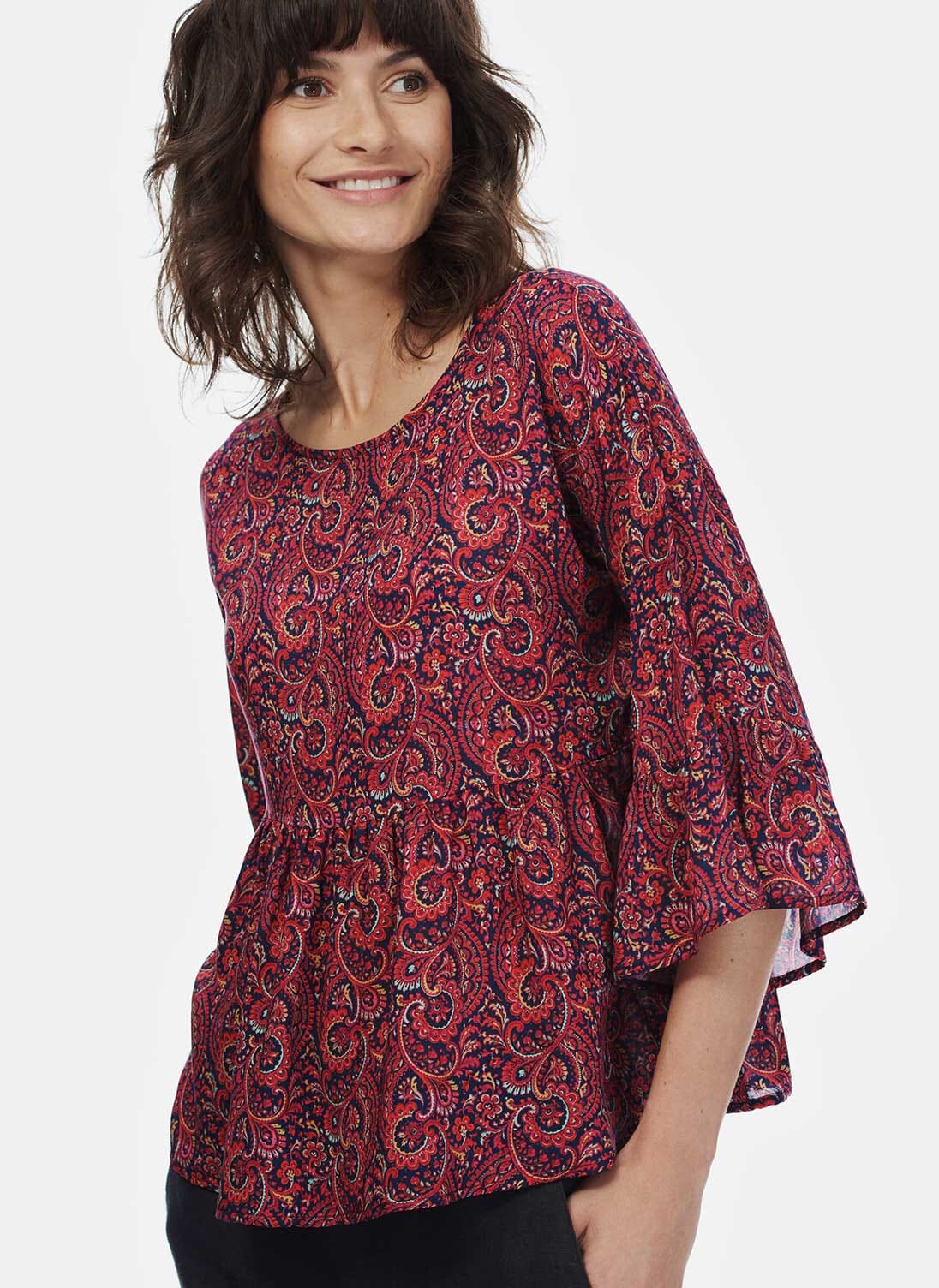 Liberty Print Blouse | Brora.co.uk
