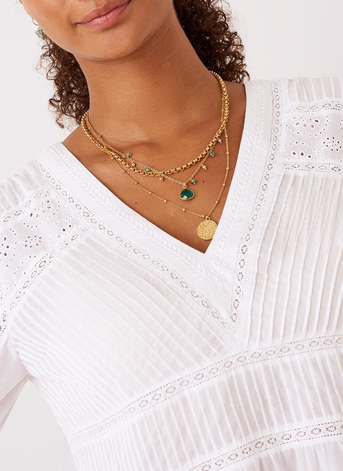 White Organic Cotton Pin Tuck Blouse | Women's Blouses | Brora