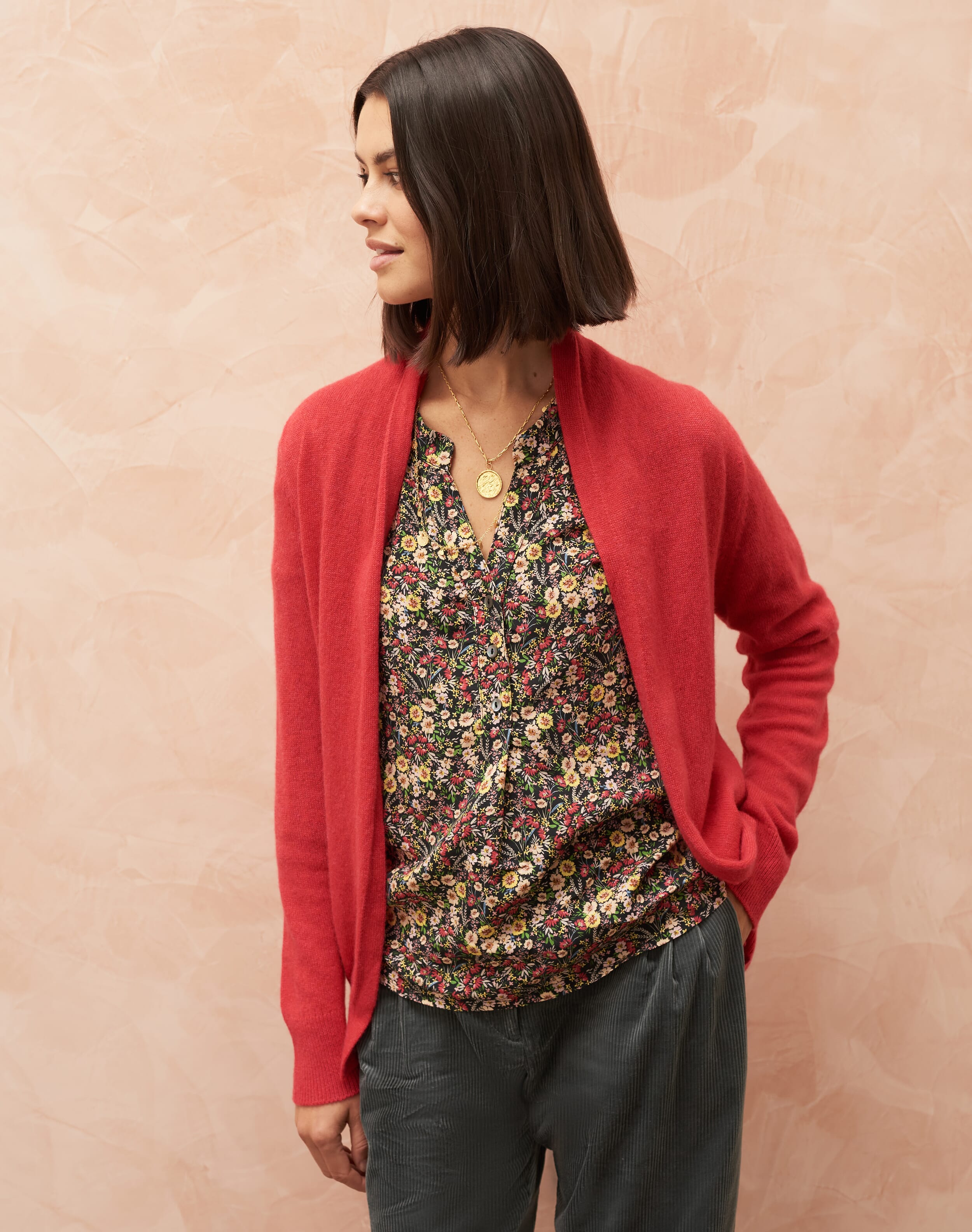 Liberty Print Blouse in Anthracite Garden | Shirts | Brora