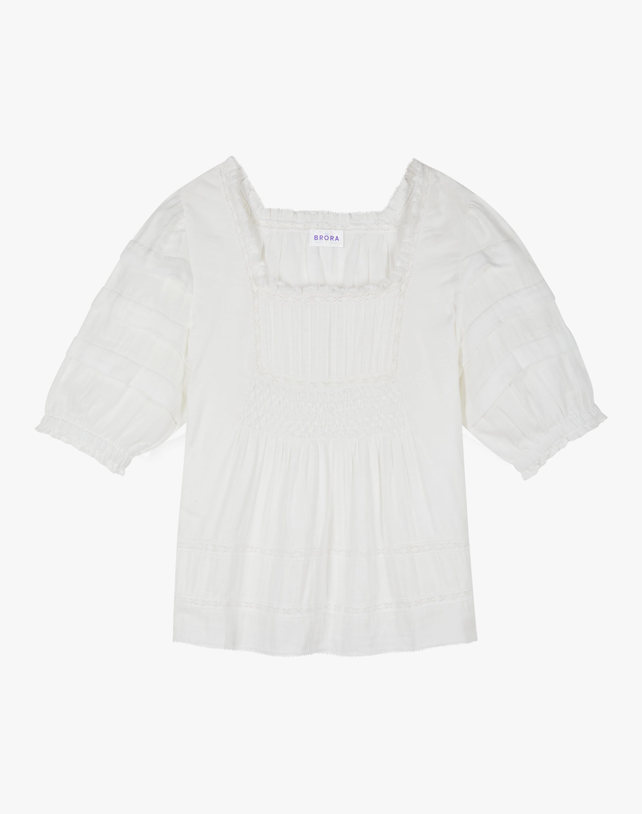 Women's Cheesecloth Blouse in White | Womenswear | Brora Clearance