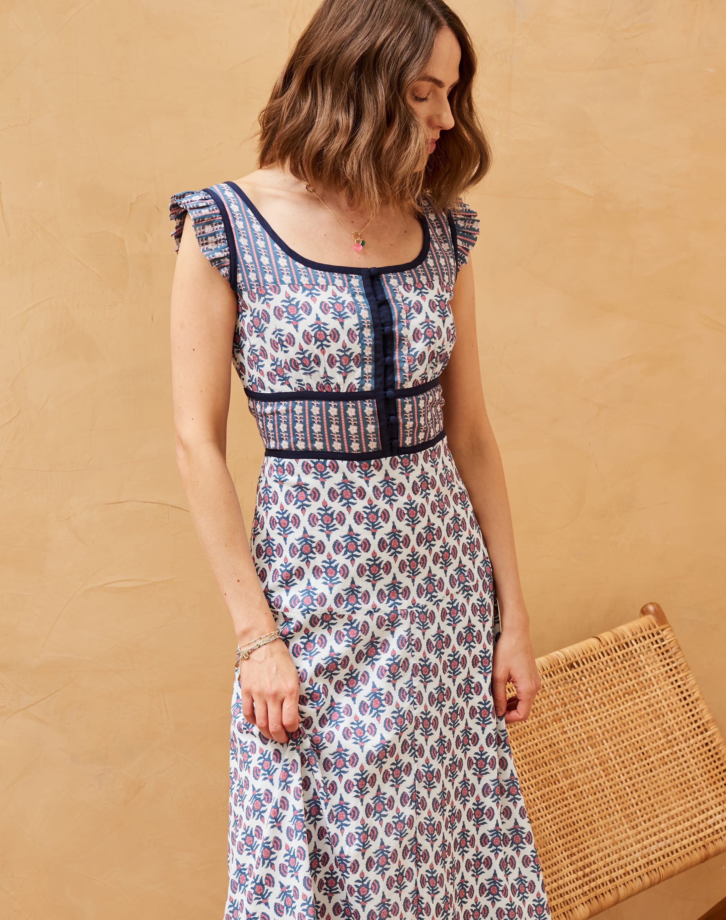 Organic Cotton Patchwork Sundress | Women's Dresses | Brora Fashion