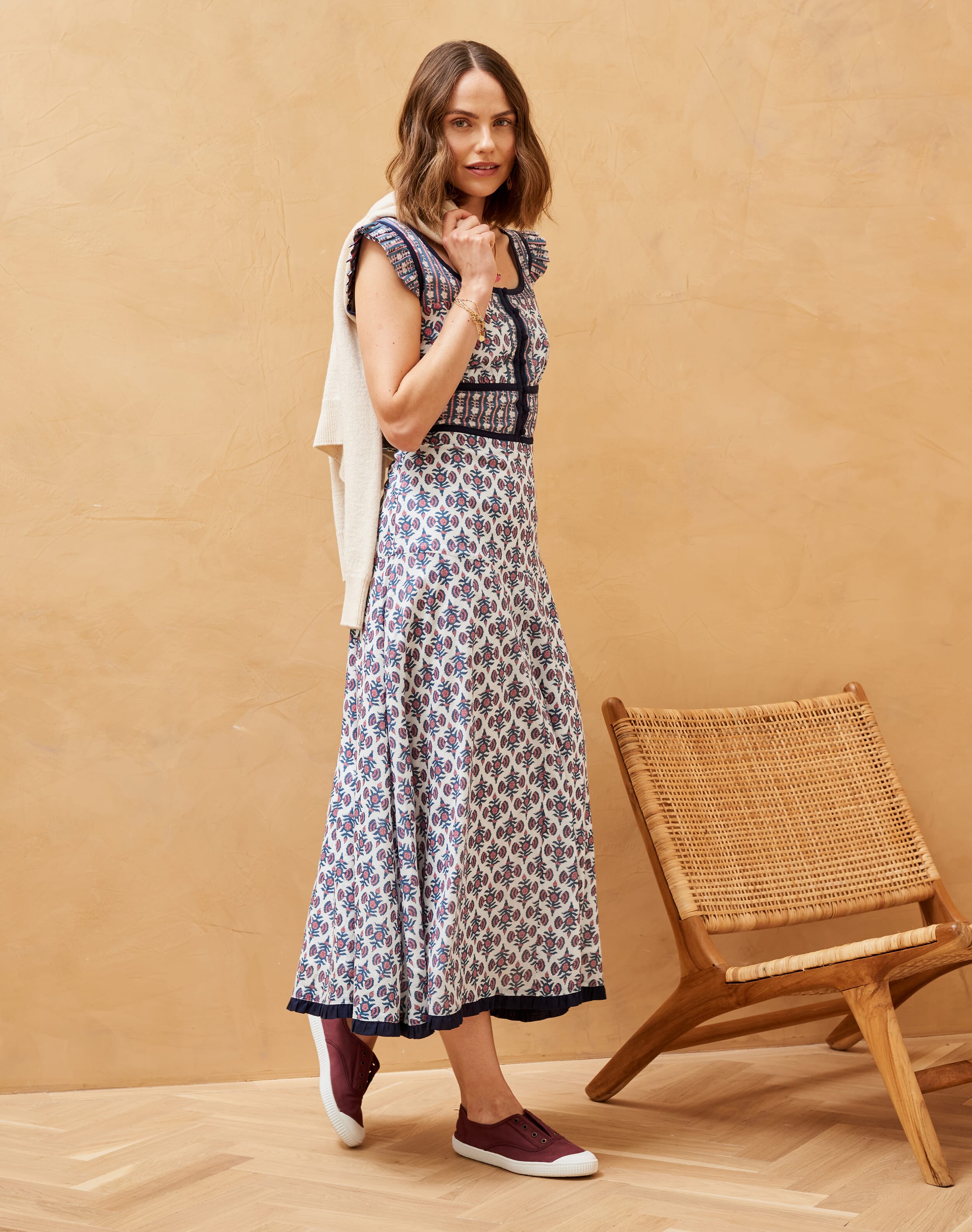 Organic Cotton Patchwork Sundress | Women's Dresses | Brora Fashion