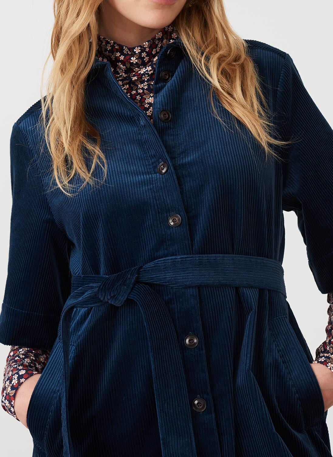 Dusk Corduroy Shirt Dress | Midi & Maxi Dresses | Brora