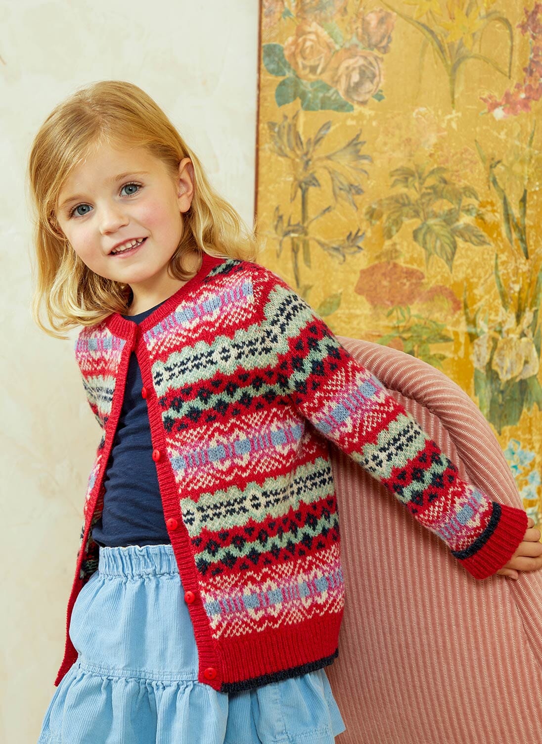 Poppy Wool Fair Isle Cardigan | Children's Cardigans | Brora