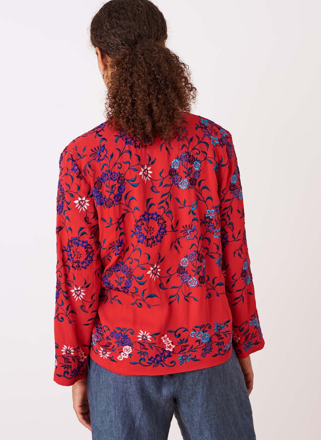 Poppy Embroidered Floral Jacket | Women's Jackets | Brora