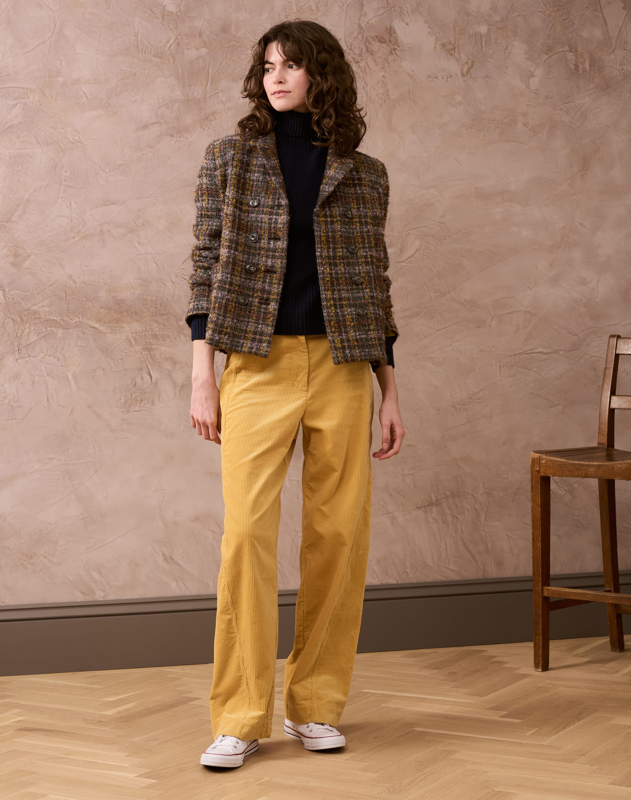 Women's Scottish Mohair Wool Jacket in Peat | Brora Sale