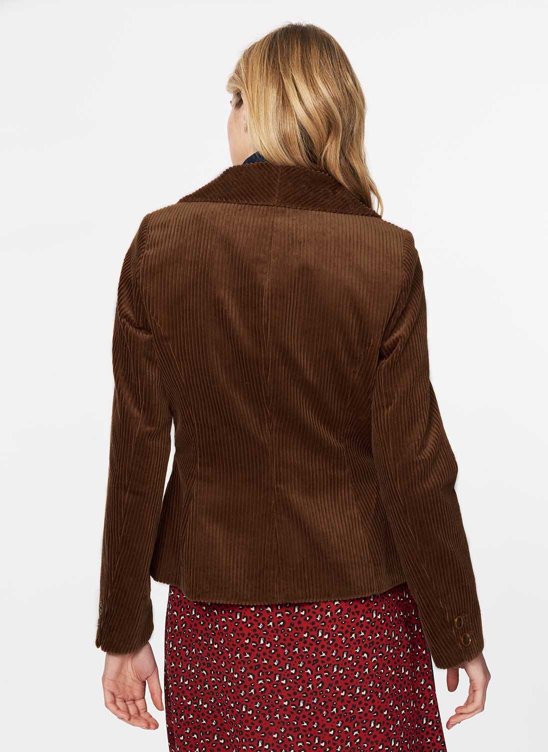 Tobacco Jumbo Cord Jacket | Women's Coats & Jackets | Brora