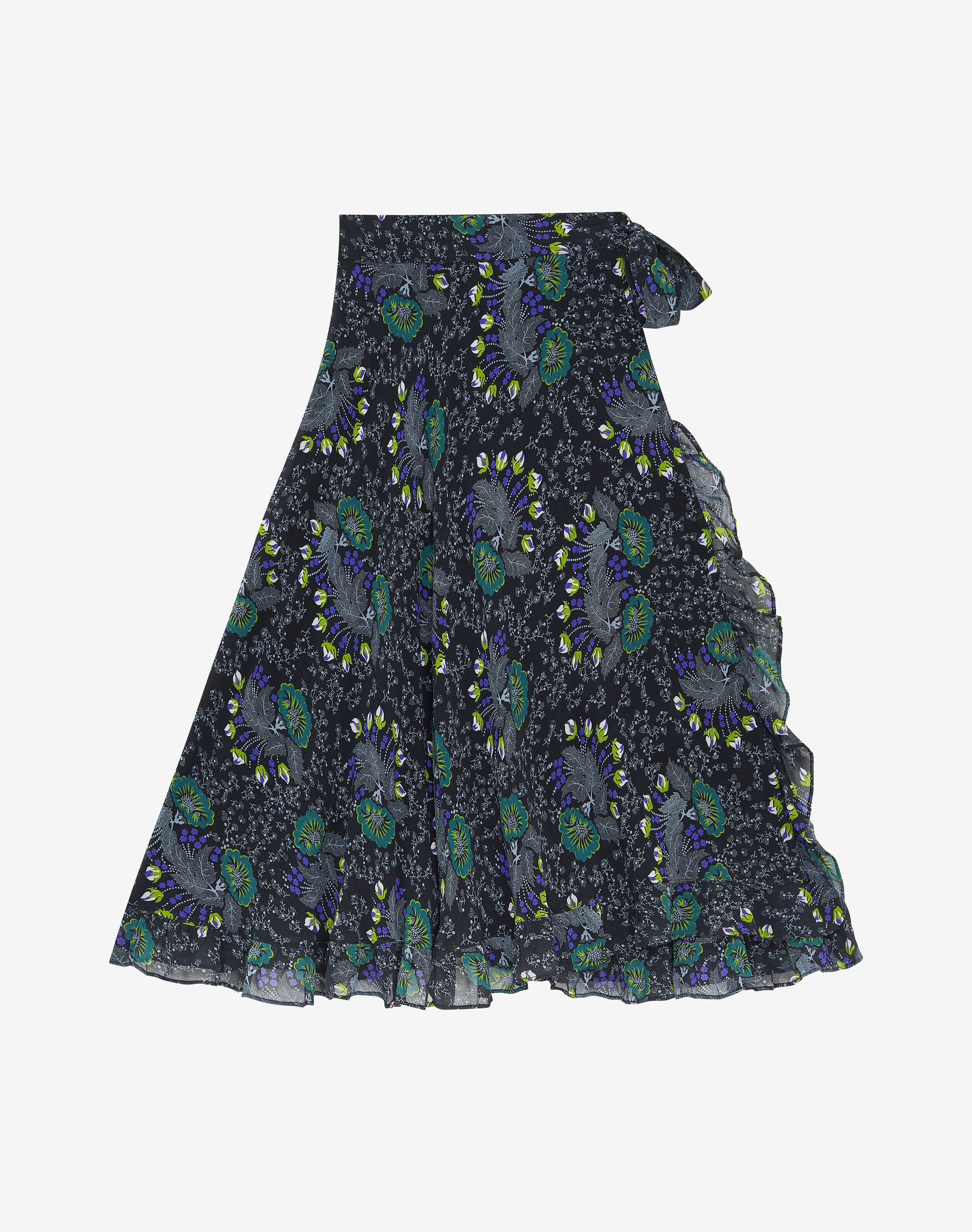 Silk Flower Wrap Skirt | Women's Skirts | Brora Fashion
