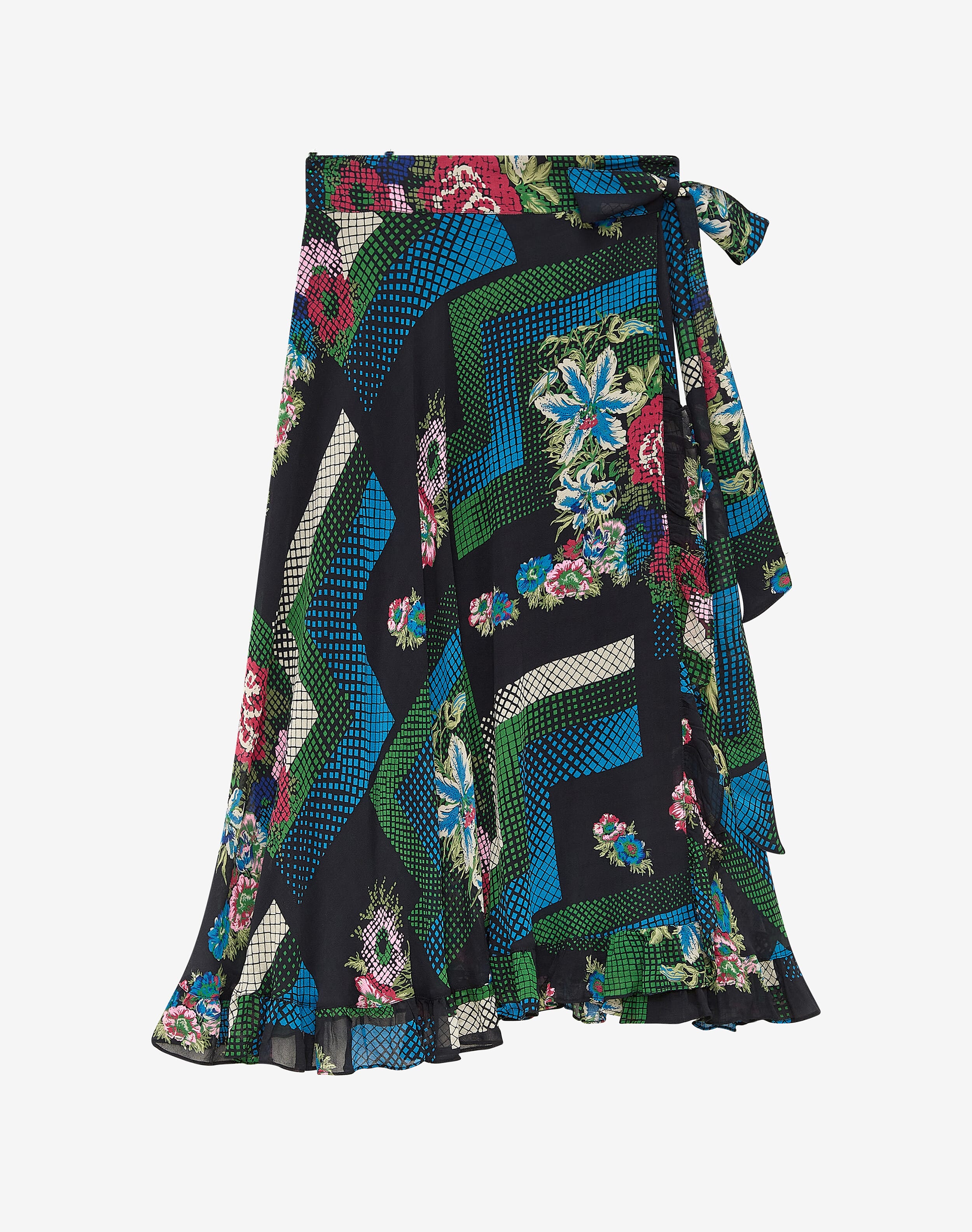 Graphic Floral Print Skirt | Women's Skirts | Brora Fashion