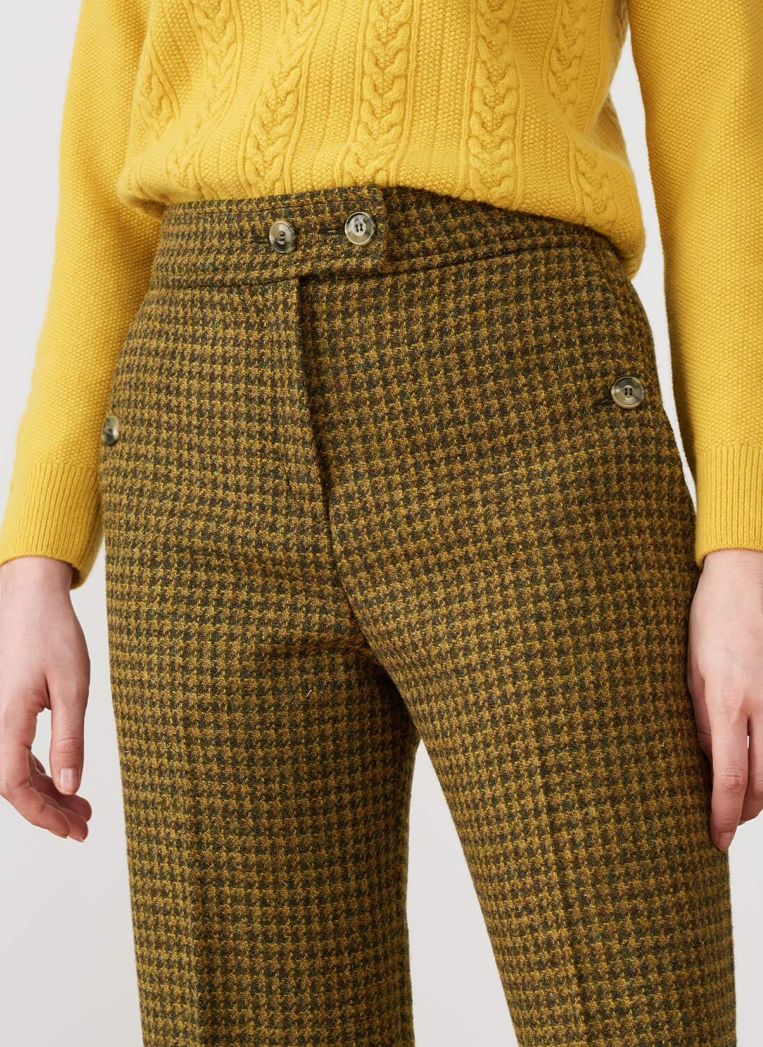 Moss & Sulphur Women's Harris Tweed Trousers | Brora