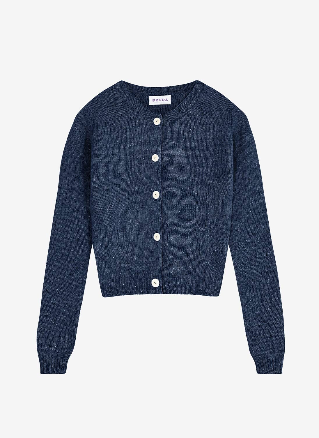 Chambray Cashmere Donegal Cardigan | Women's Cardigans | Brora