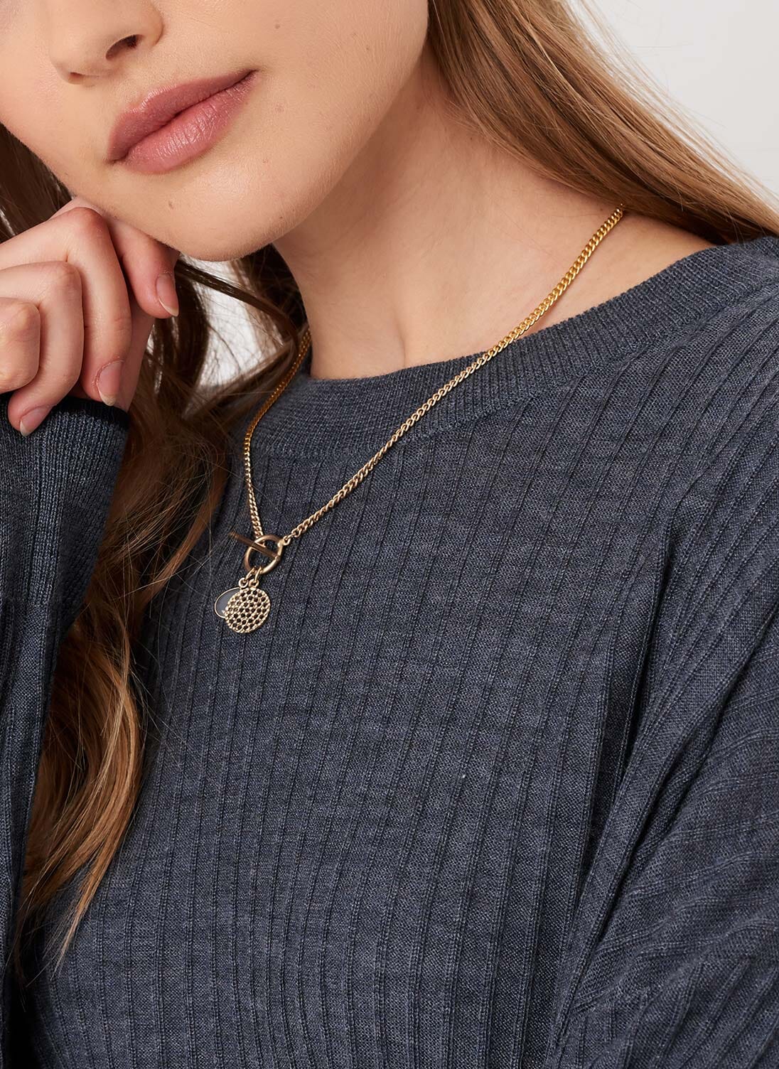 Pewter Merino Ribbed Jumper | Women's Jumpers | Brora