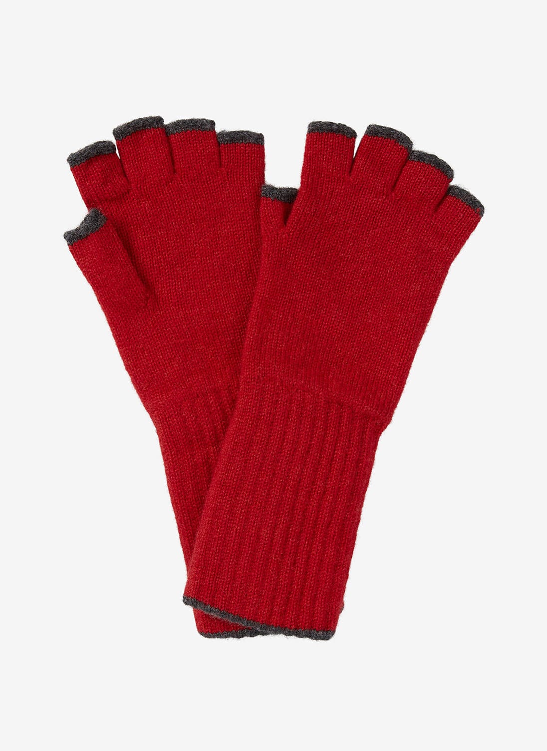 Ruby & Carbon Women's Cashmere Fingerless Gloves | Brora