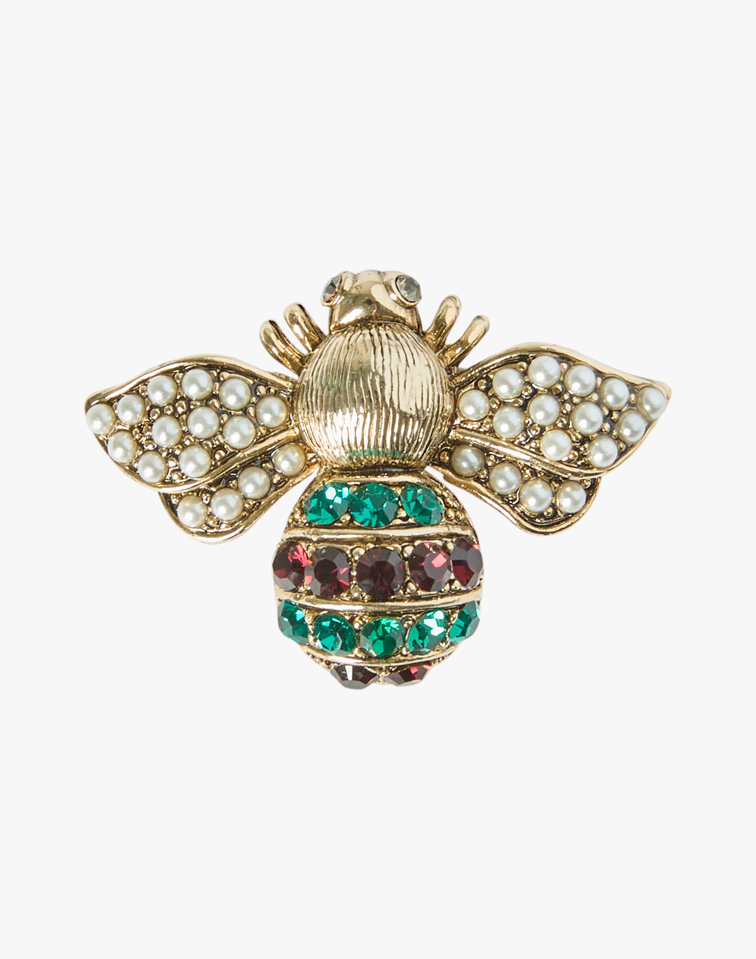 Crystal & Pearl Bumble Bee Brooch | Brora Clearance