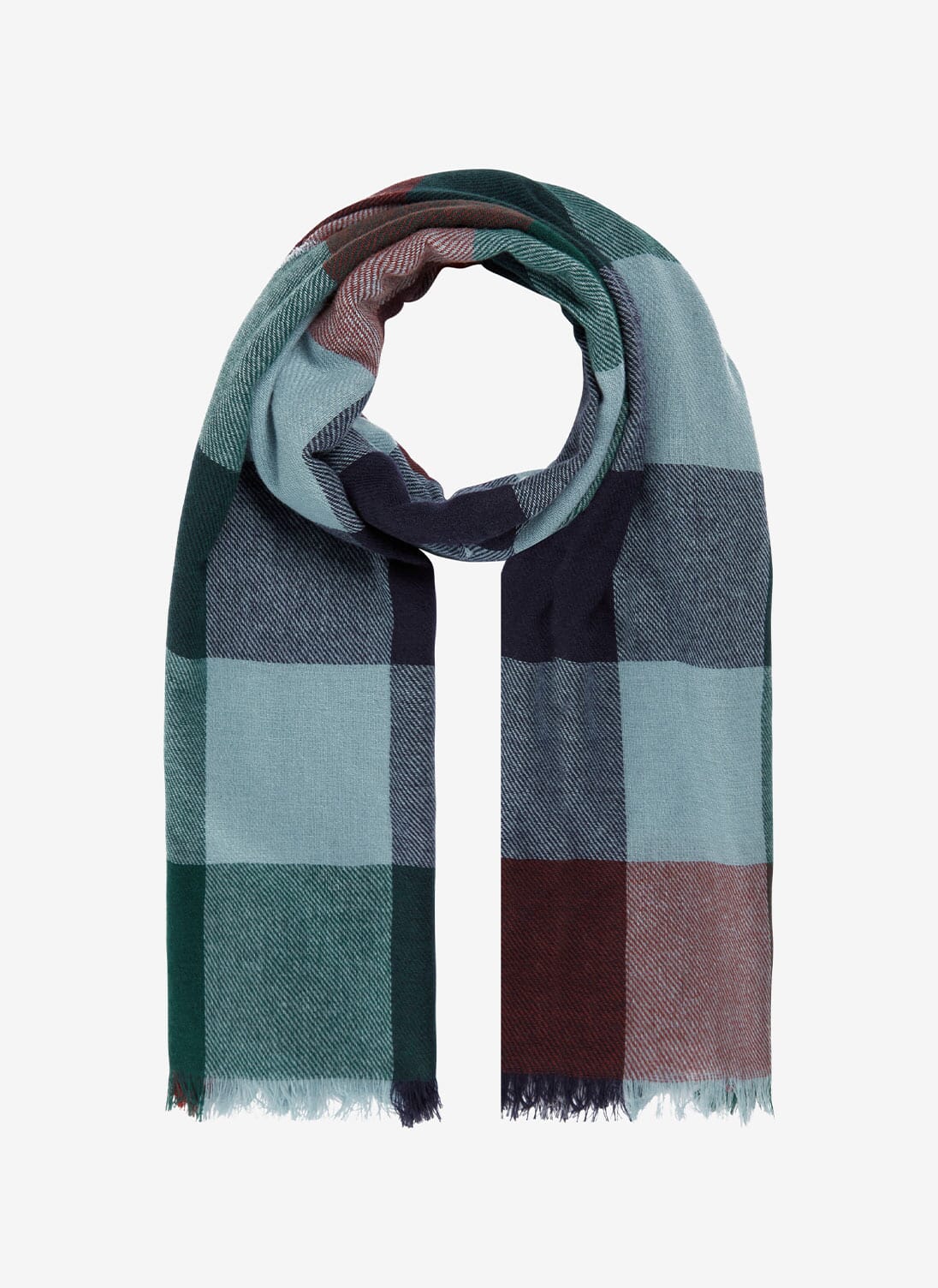 Mercury & Pine Cashmere Checked Chartouche | Scarves | Brora