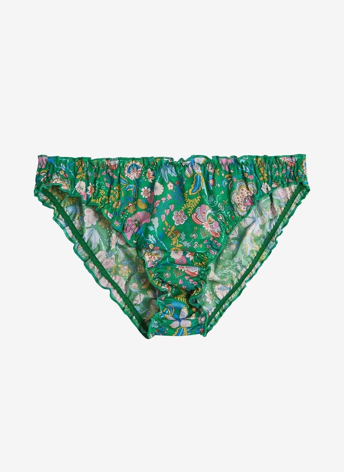 Emerald Botanic Liberty Print Lawn Knickers | Women's Nightwear | Brora