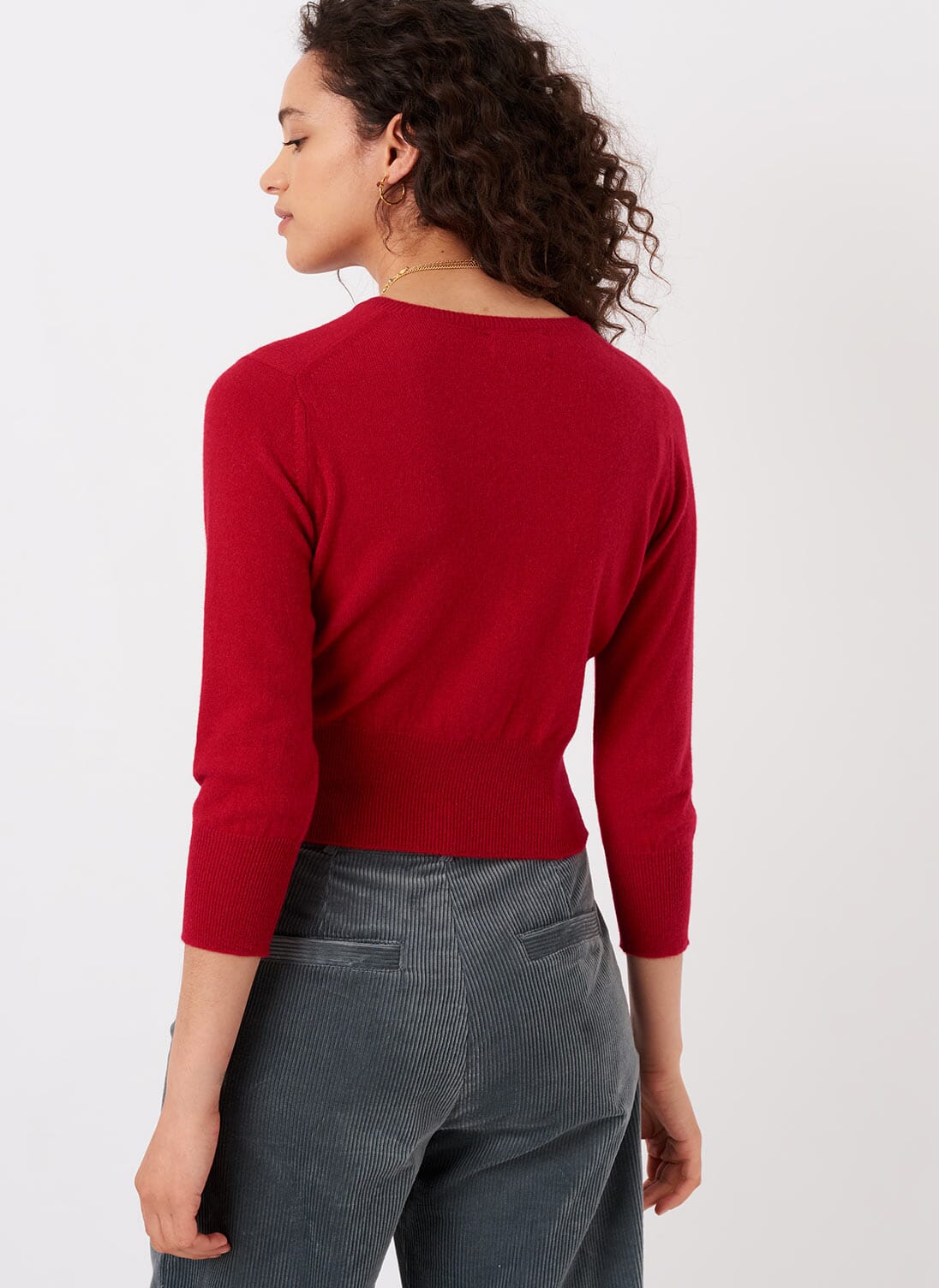 Ruby Cashmere Cropped Cardigan | Women's Cardigans | Brora