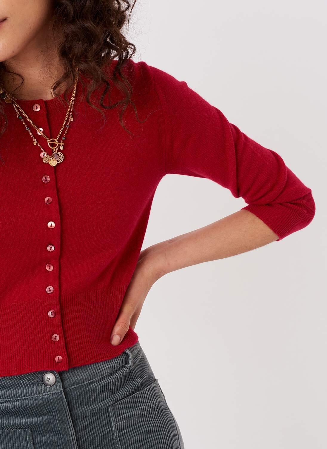 Ruby Cashmere Cropped Cardigan | Women's Cardigans | Brora
