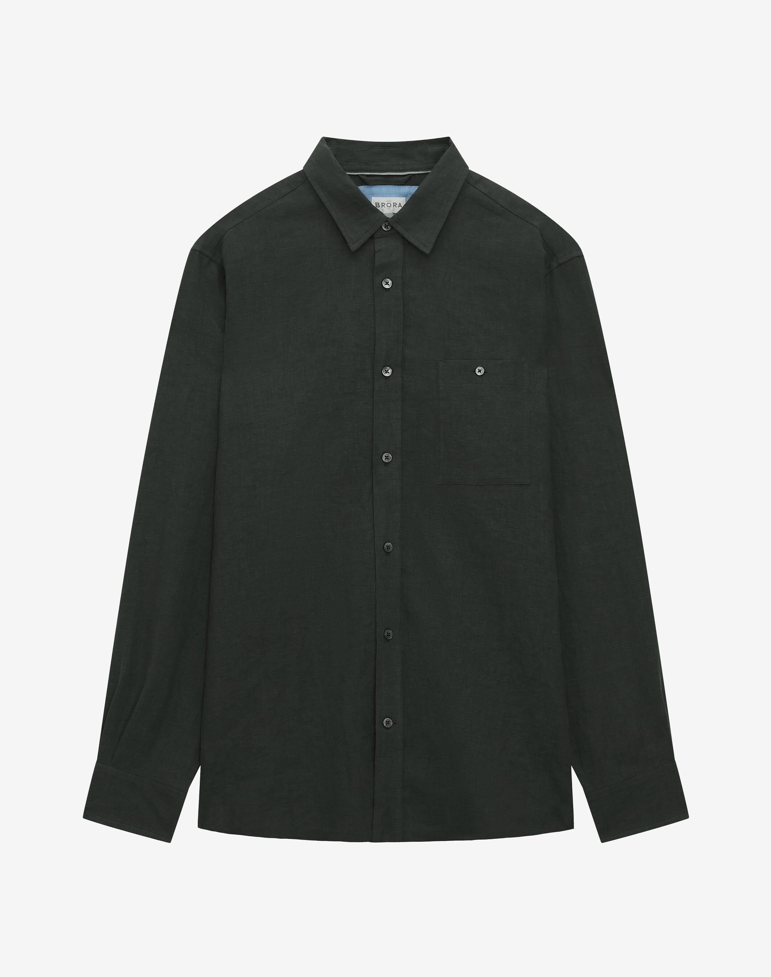 Slate Linen Shirt | Men's Linen Shirts | Brora Online
