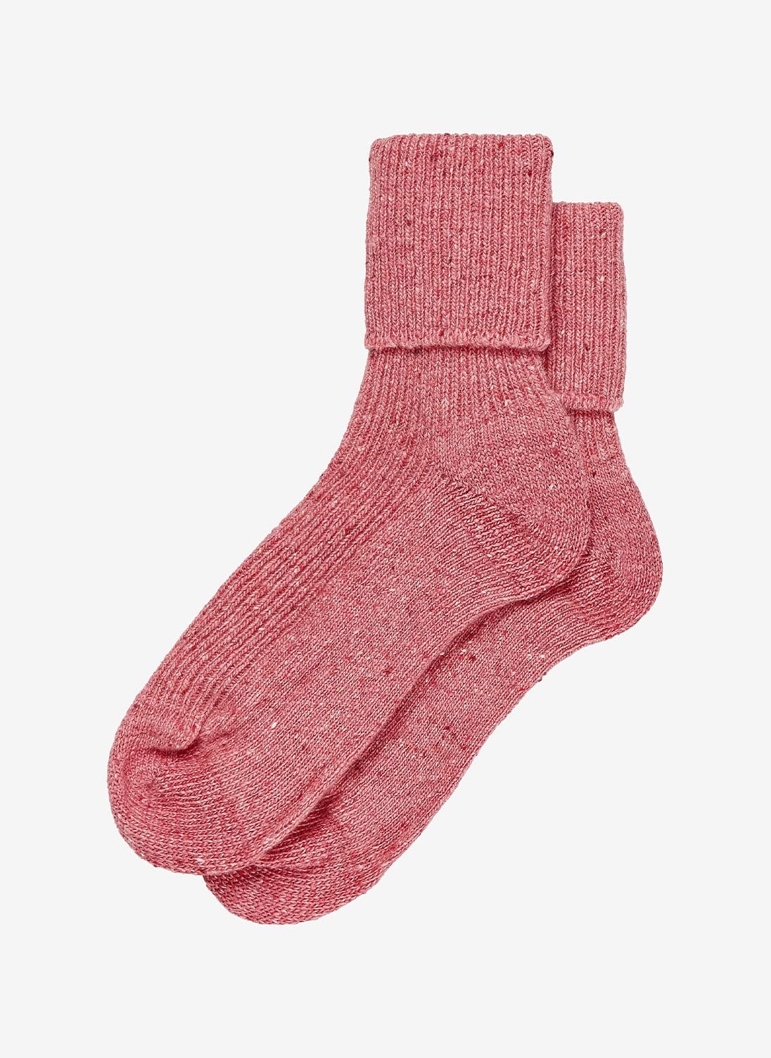Old Rose Cashmere Donegal Socks | Women's Cashmere Socks | Brora