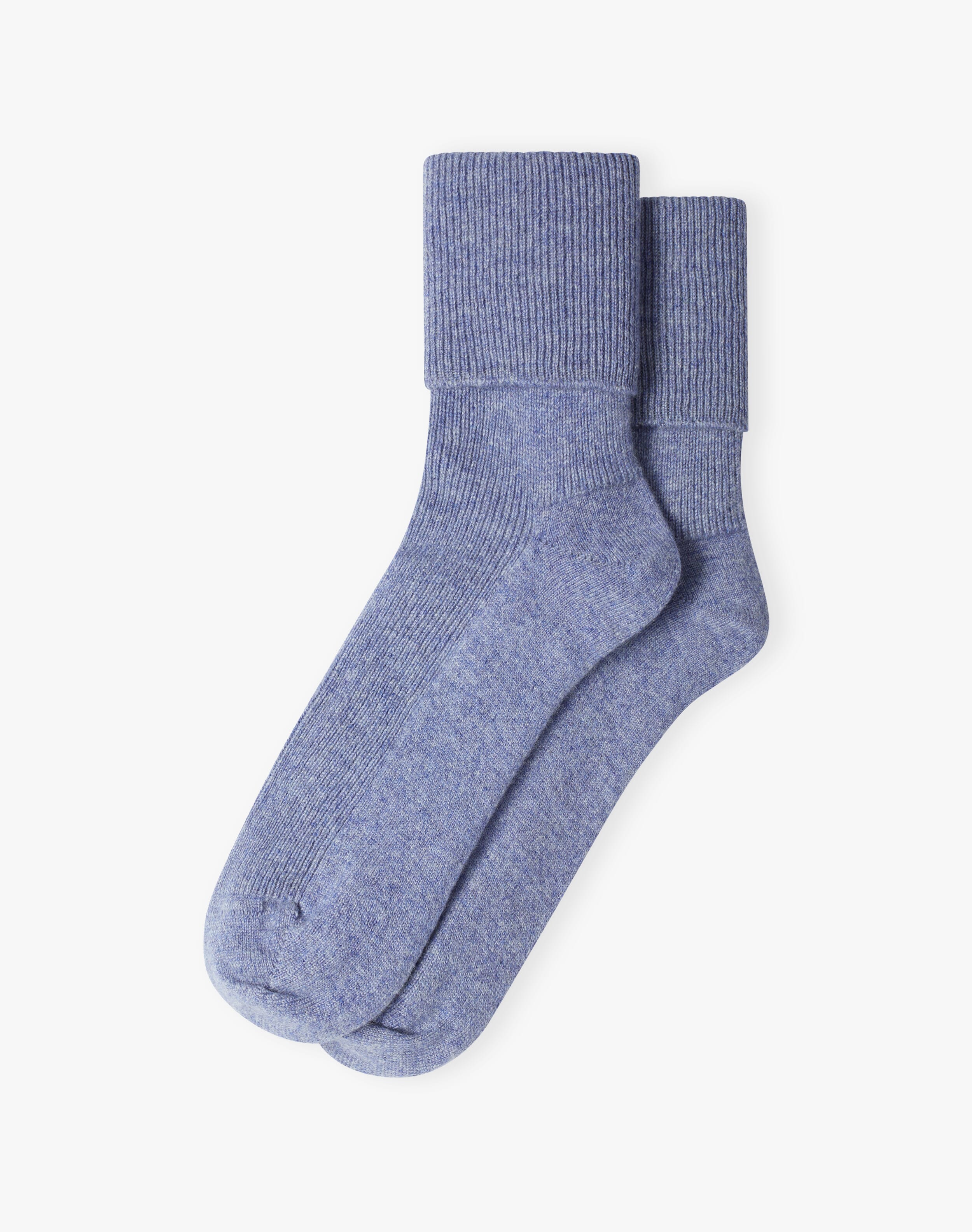 Women's Cashmere Socks in Iris | Cashmere Accessories | Brora