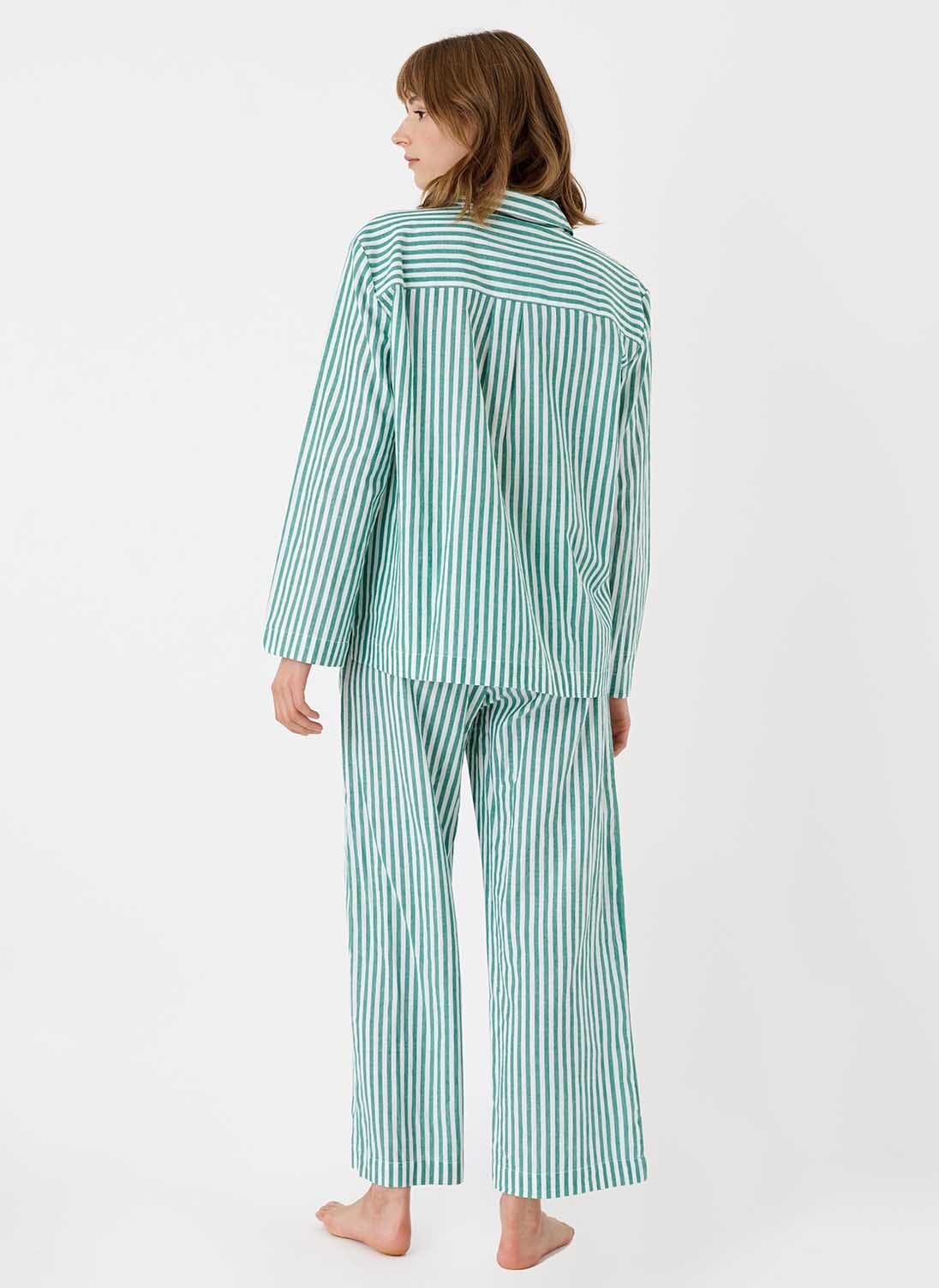 Cotton Stripe Pyjamas | Women's Nightwear | Brora UK