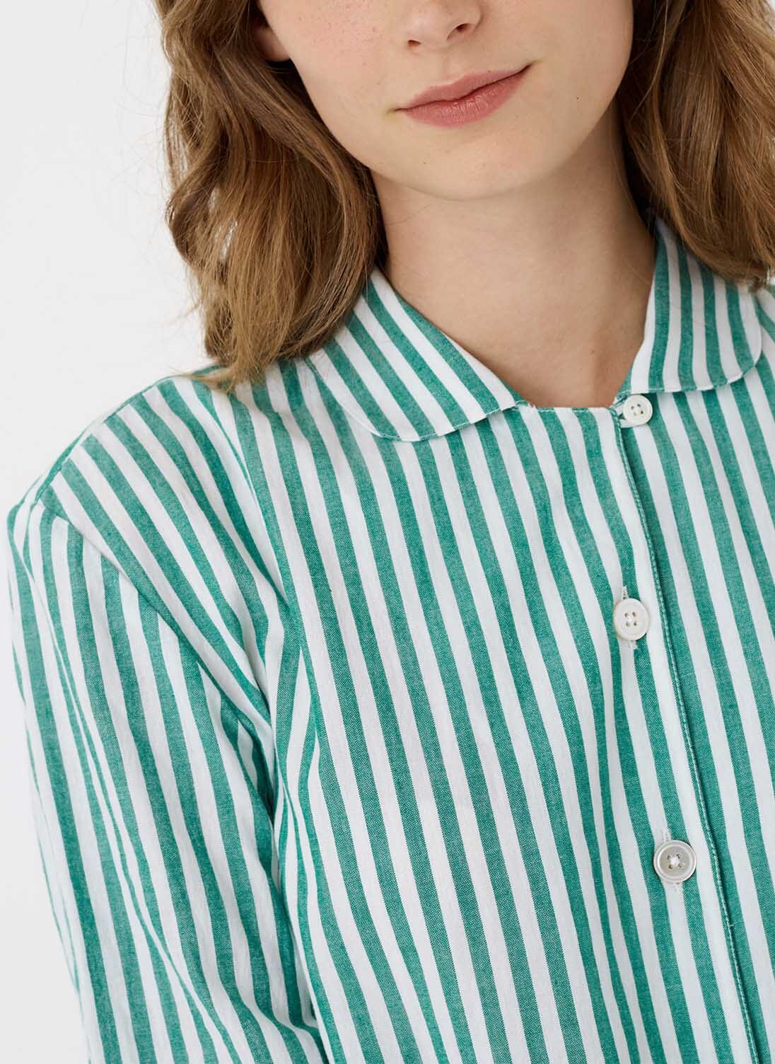 Cotton Stripe Pyjamas | Women's Nightwear | Brora UK