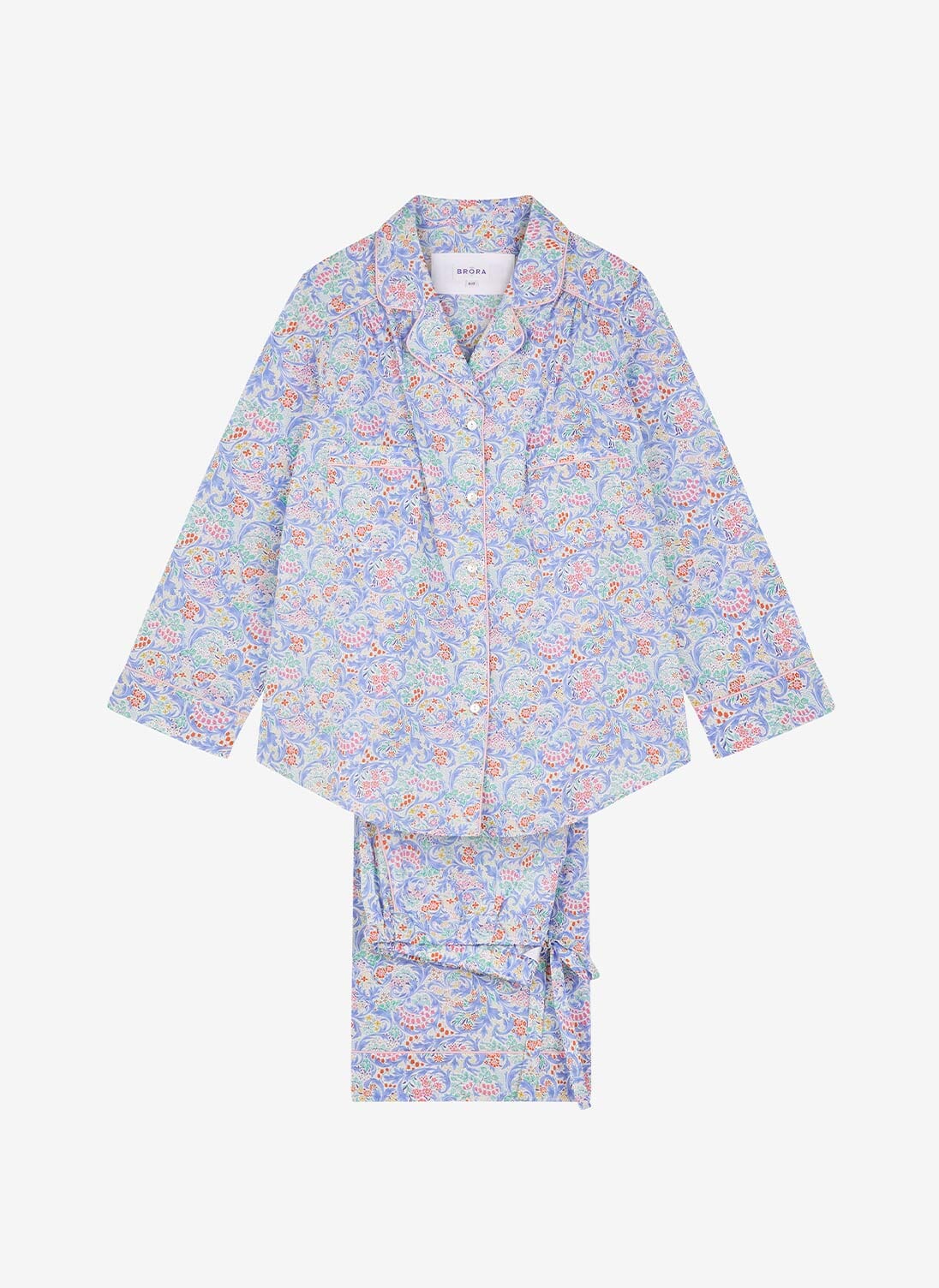 Women's Iris Garden Organic Cotton Liberty Print Pyjamas | Brora