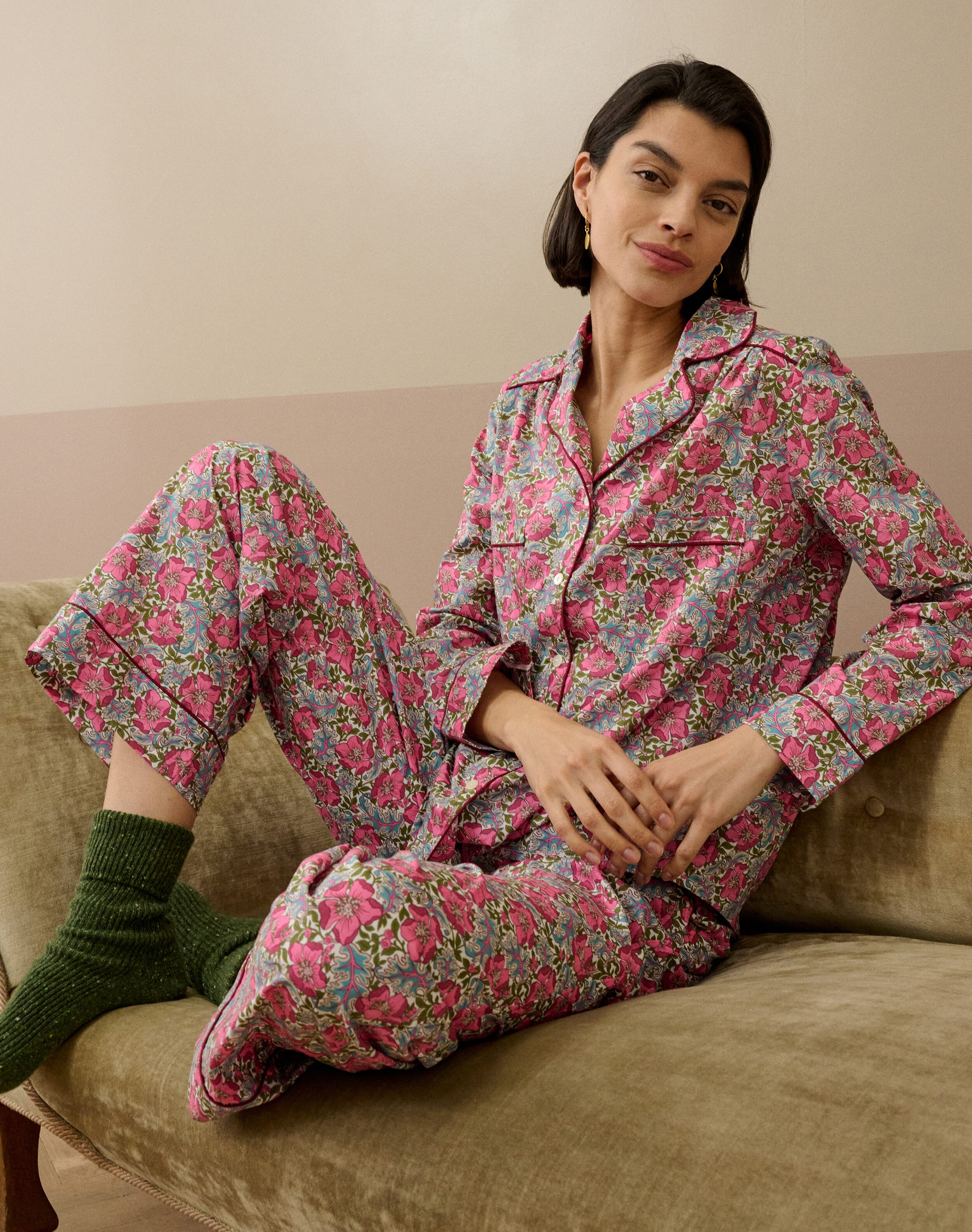 Organic Cotton Liberty Print Pyjamas | Brora Clearance