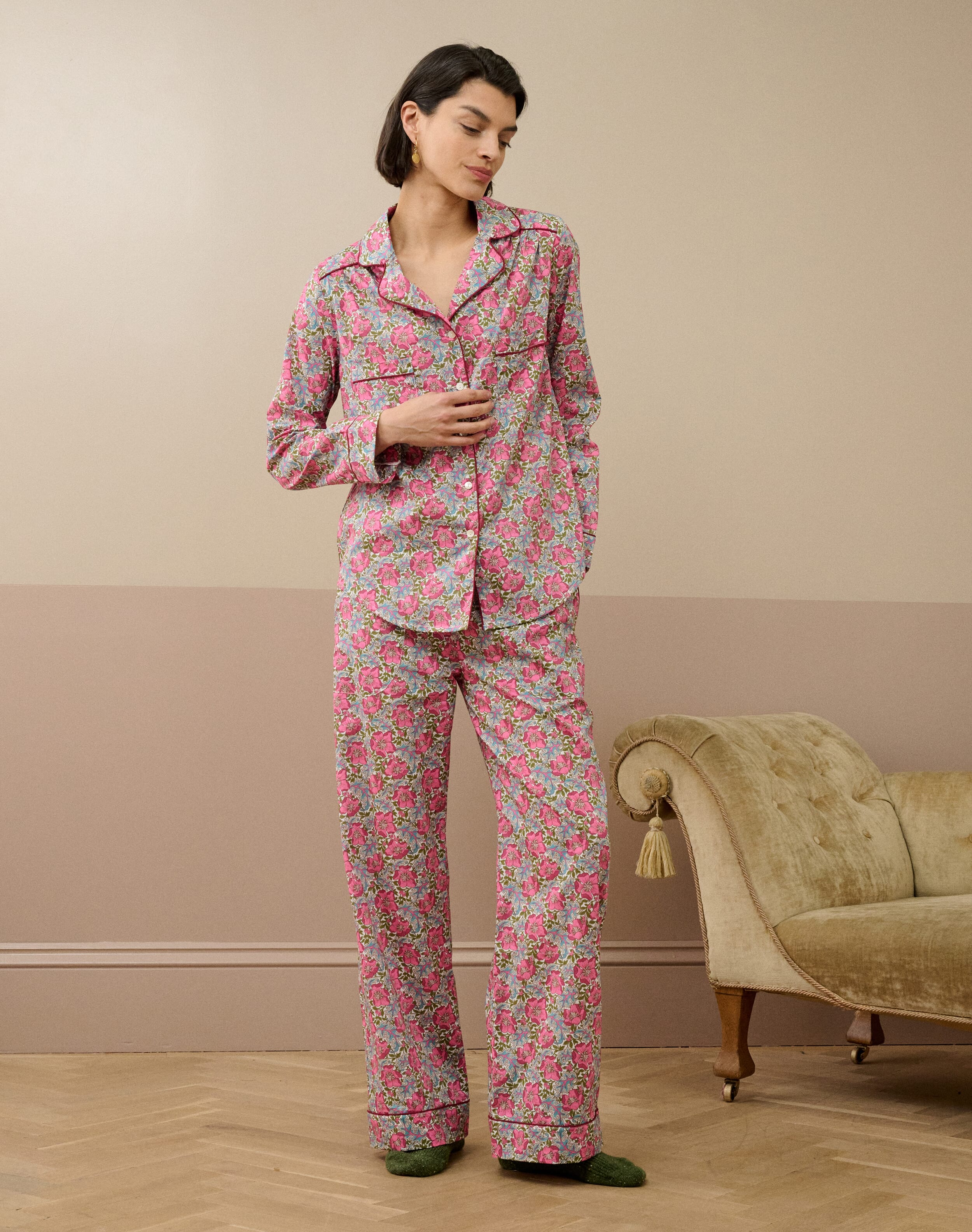 Organic Cotton Liberty Print Pyjamas | Brora Clearance