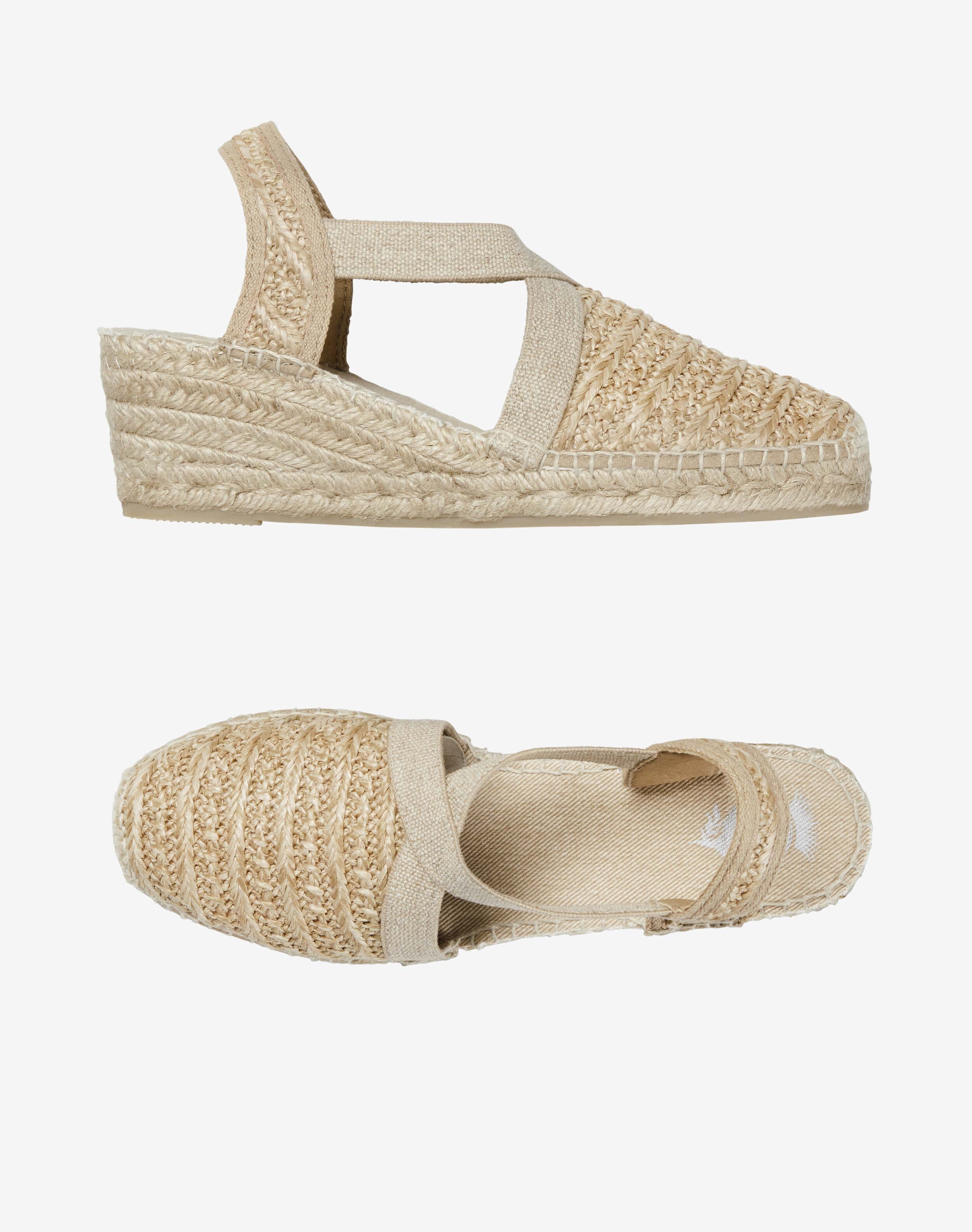 Neutral Raffia Espadrilles | Shoes & Boots | Brora Fashion