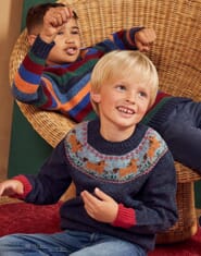 Blue Wool Pony Jumper Children s Jumpers Brora Fashion