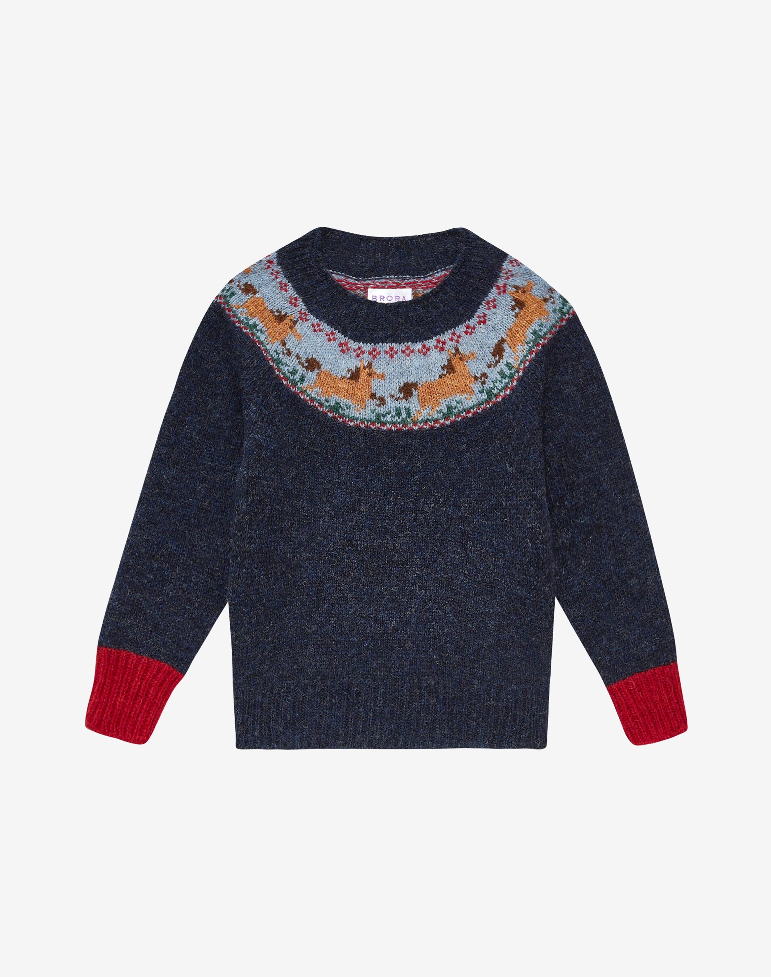 Blue Wool Pony Jumper | Children's Jumpers | Brora Fashion