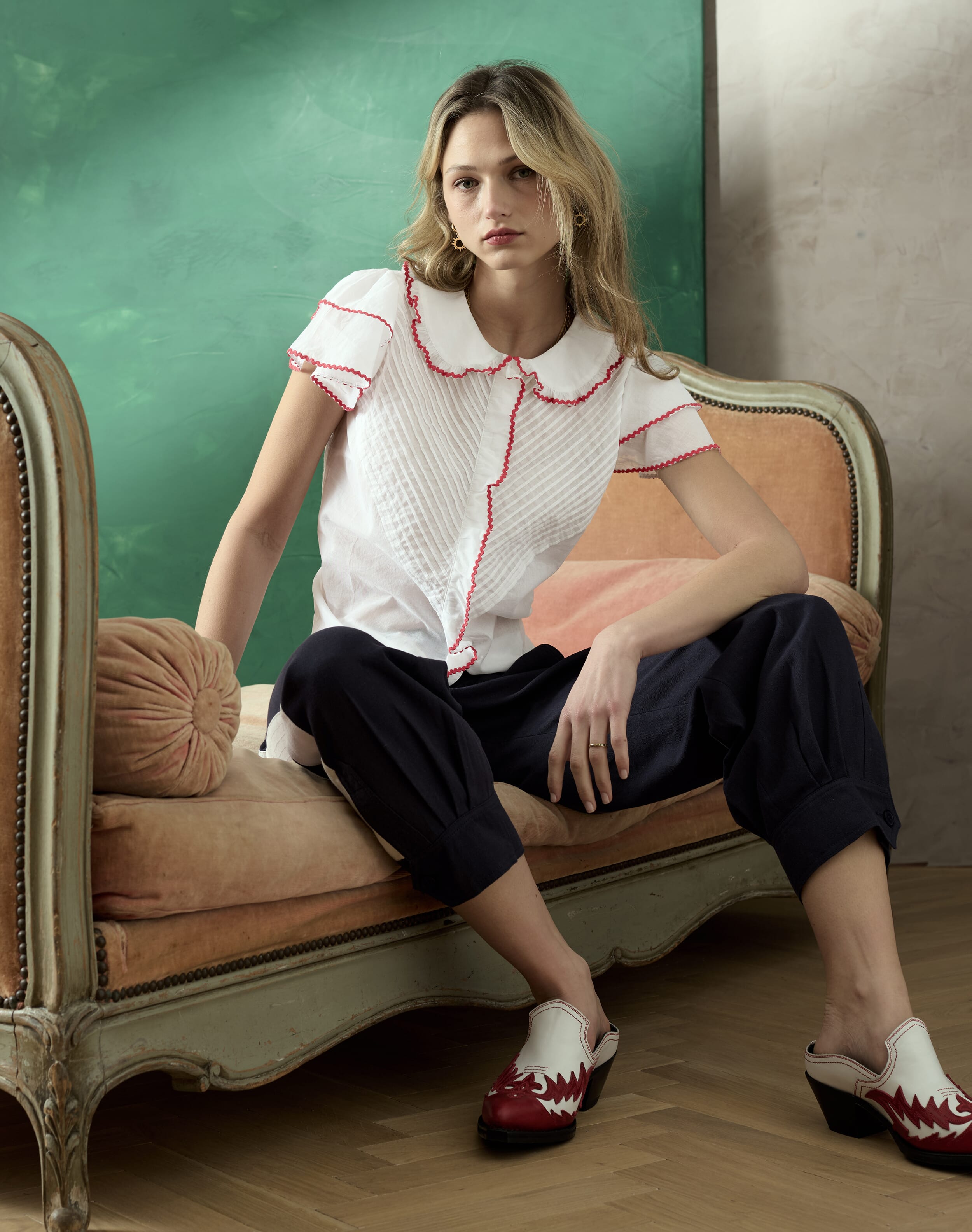 White Organic Ric Rac Shirt | Women's Shirts | SKYE by Brora