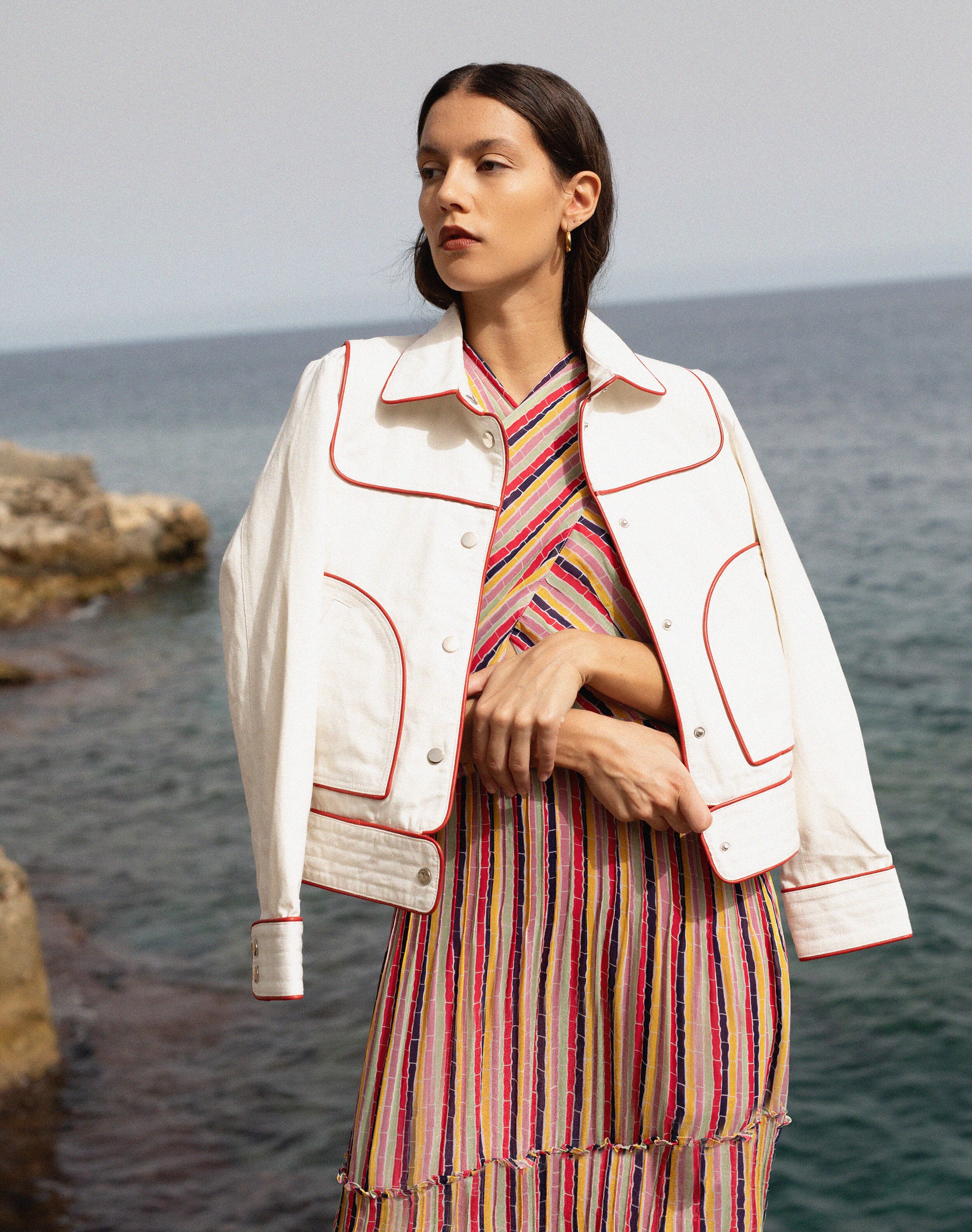 The Broken Stripe Dress | Dresses | Clearance Event | Brora Fashion