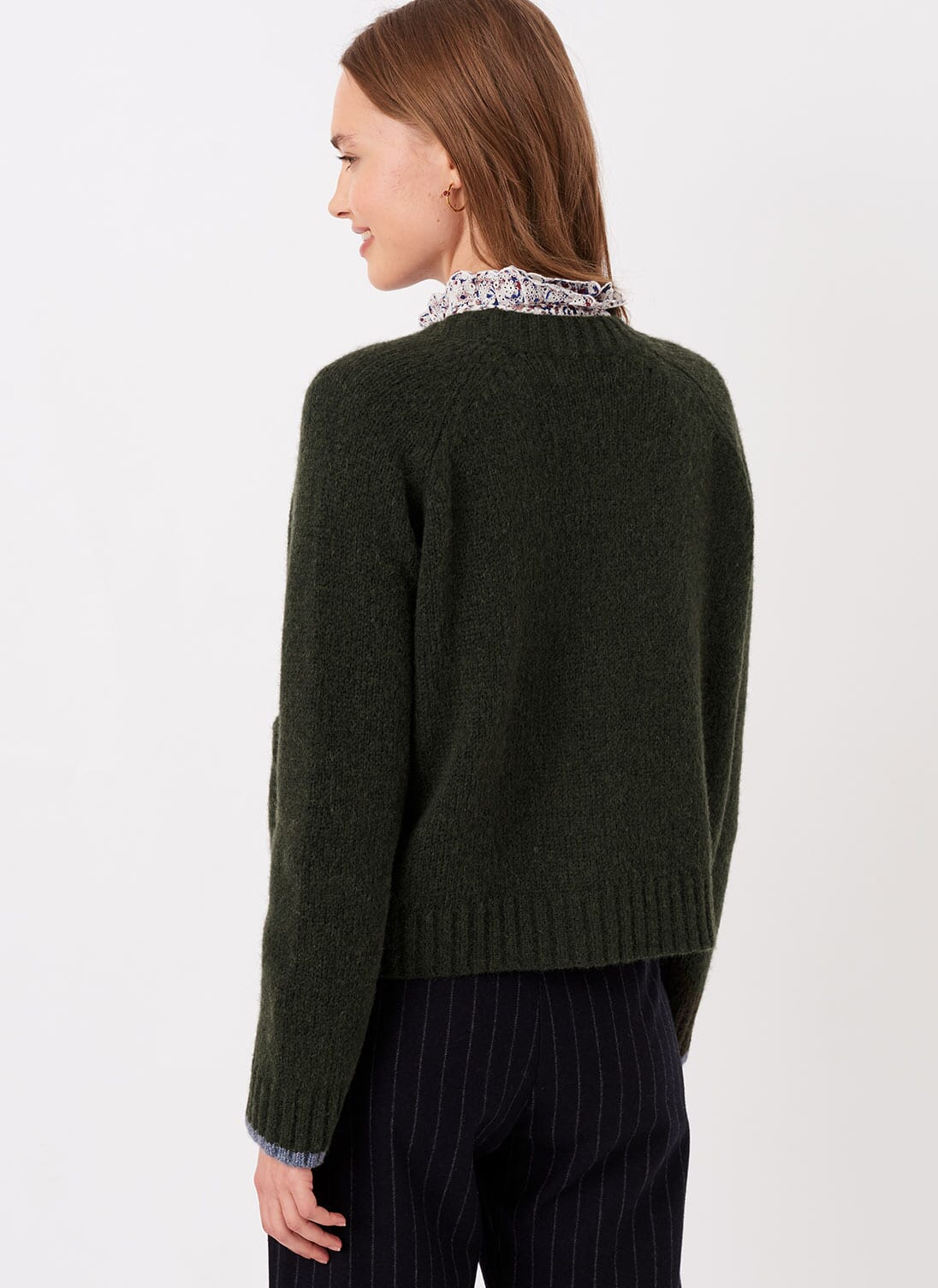 Forest Alpaca V Neck Cardigan | Women's Alpaca Cardigans | Brora